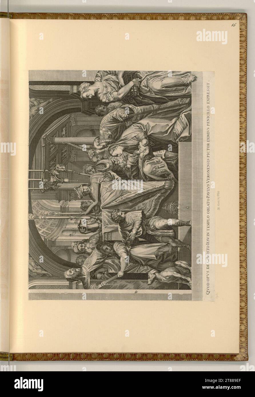 unbestimmt (Engraver) Presentation of Jesus in the temple. Copper ...