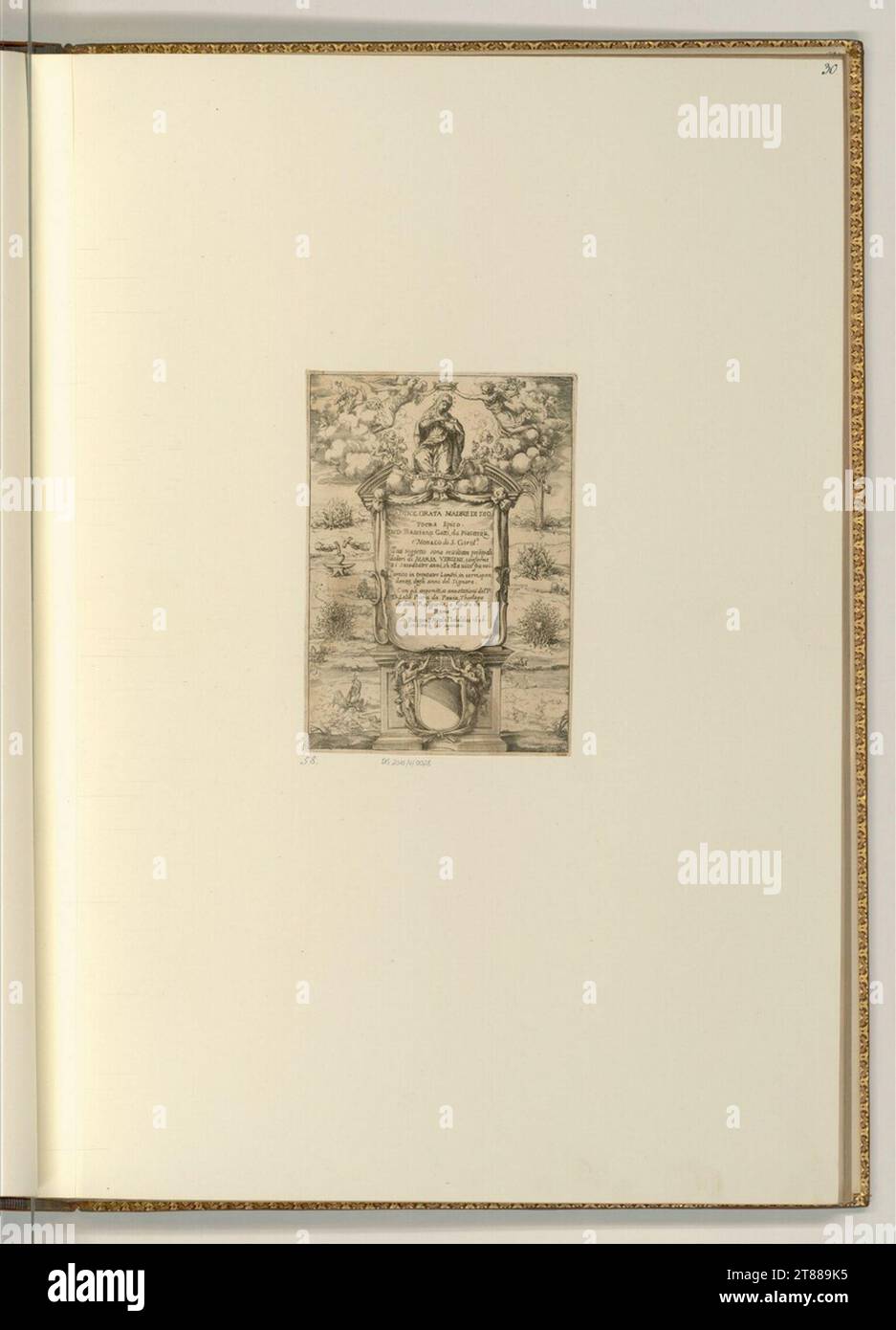 Oliviero Gatti (Ausführende r Künstler in) Frontispiece with crowned ...