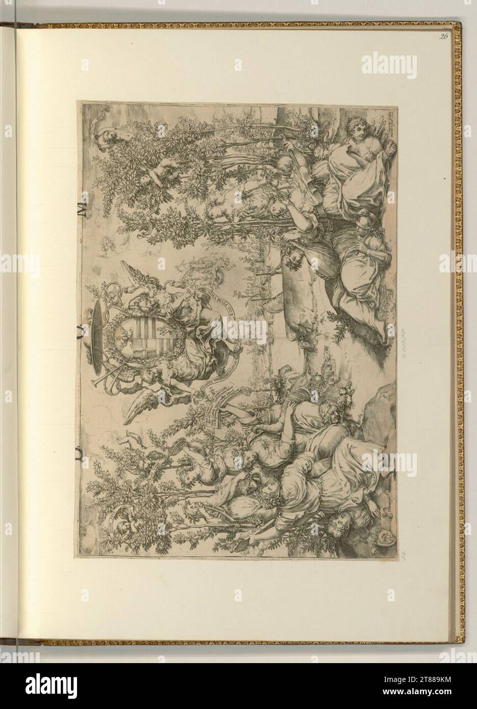 Oliviero Gatti (Ausführende r Künstler in) Muses under the coat of arms ...