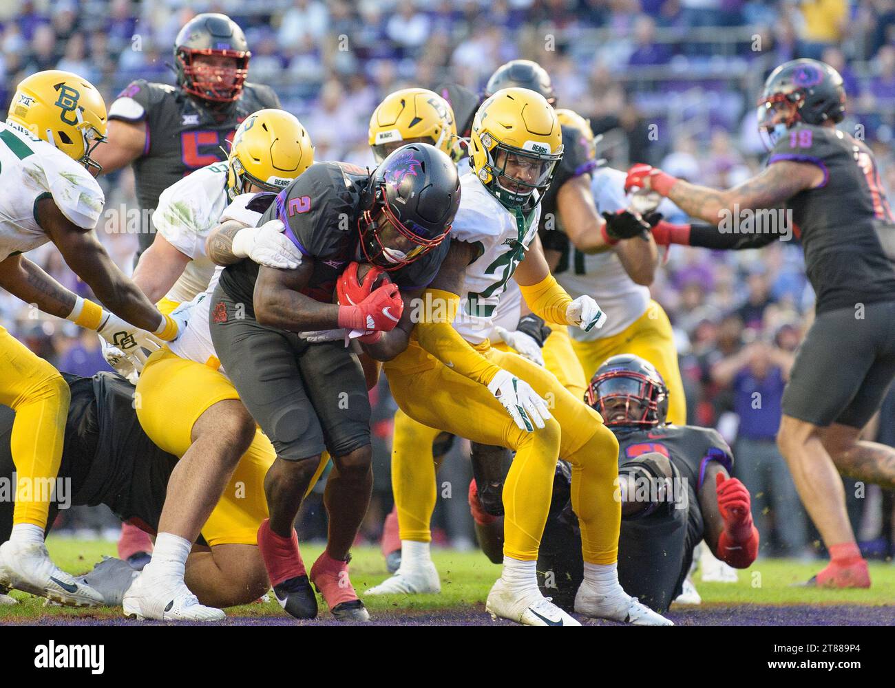 Fort Worth, Texas, USA. 18th Nov, 2023. TCU Horned Frogs running back ...