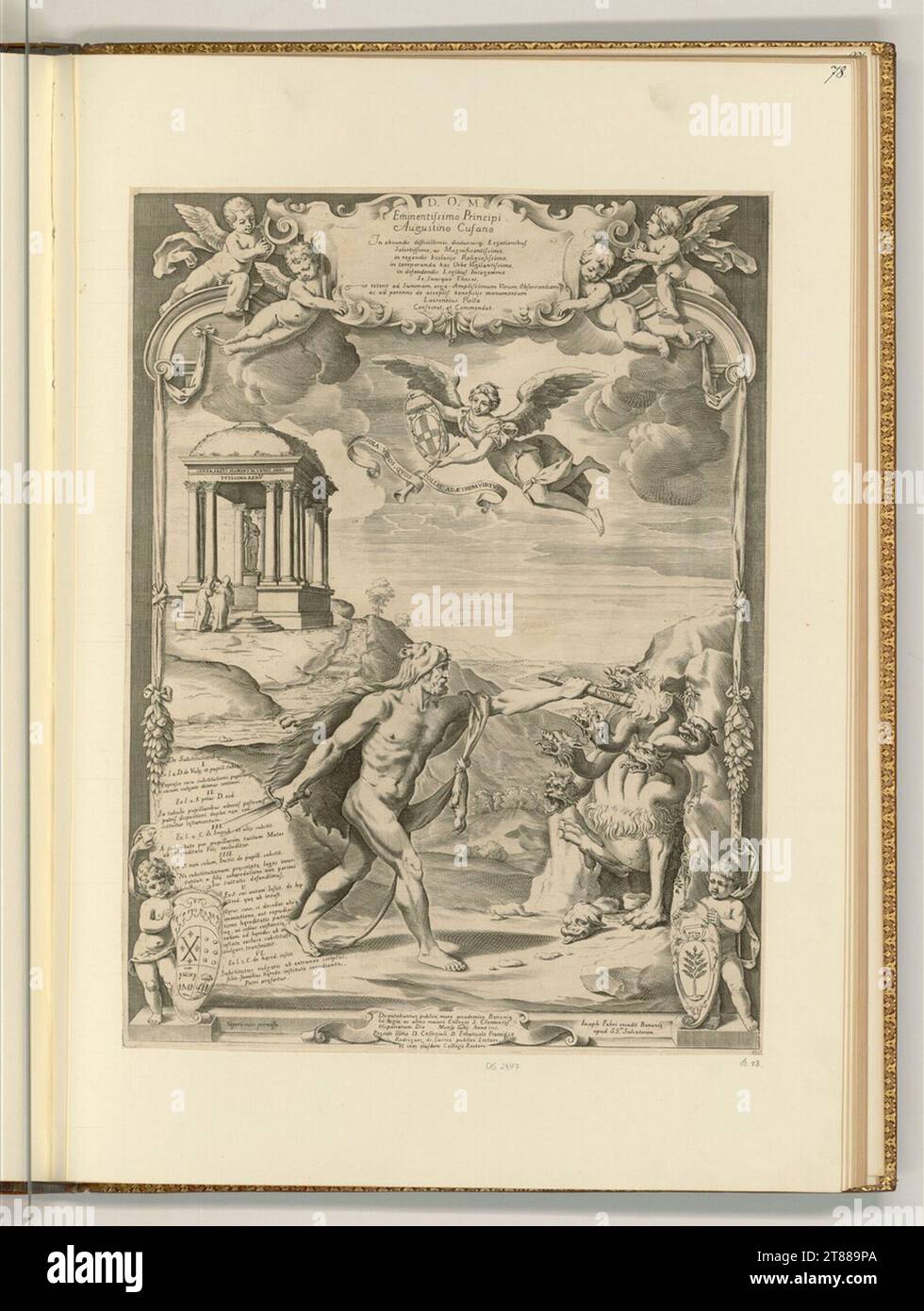 Giovanni Battista Coriolani (Engraver) Hercules in the fight with the ...