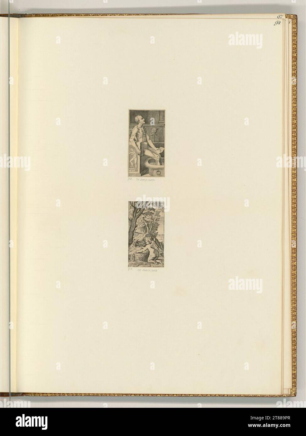 Giovanni Battista Coriolani (Engraver) The death of Seneca; Writer Amor ...