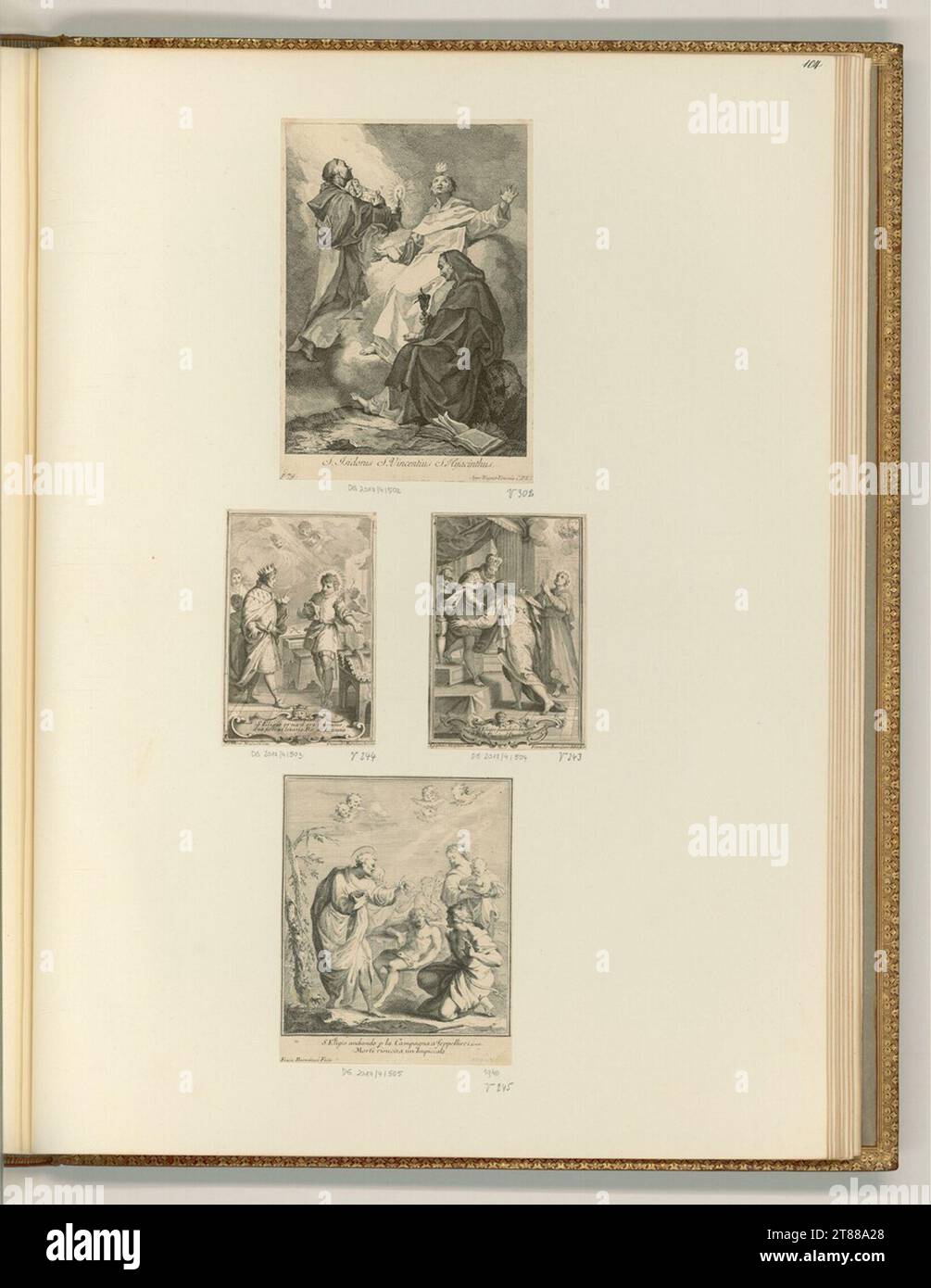 Francesco Bartolozzi (Engraver) Three Holy Dominicans, St. Eligius ...