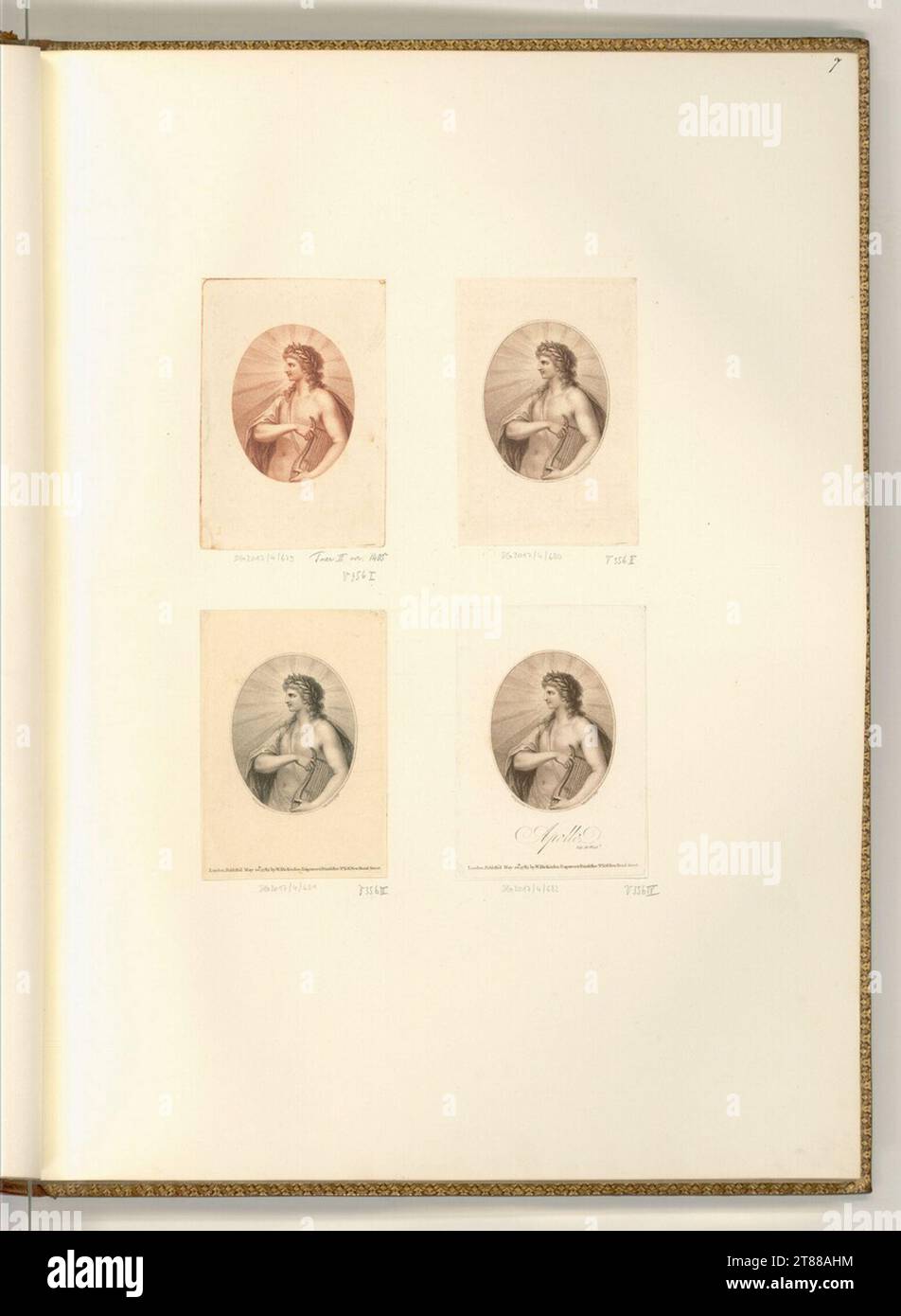 Francesco Bartolozzi (Engraver) Apollo. Etching, punctuation manner ...