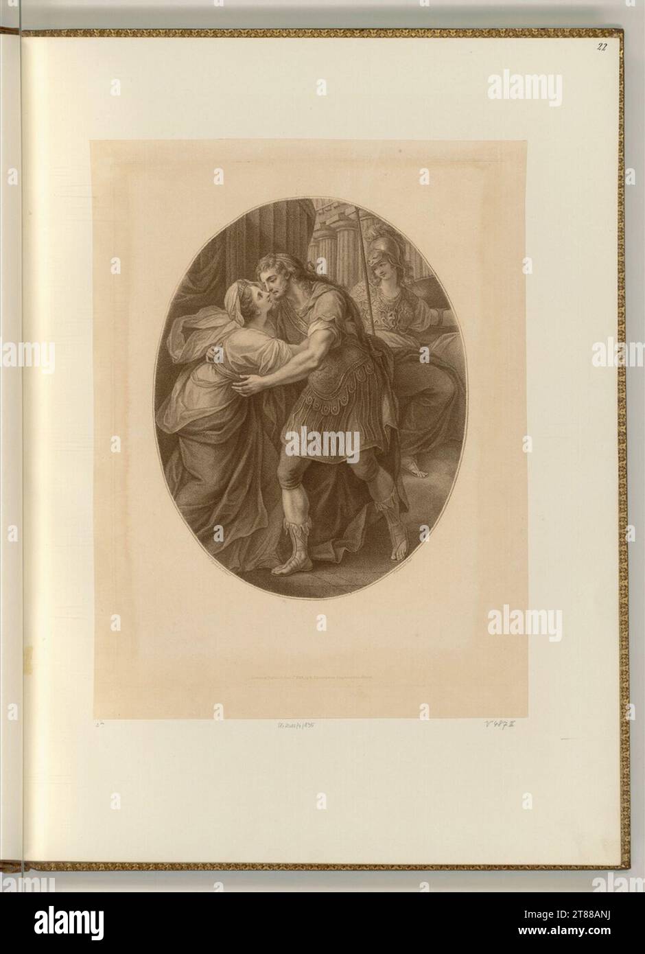 Francesco Bartolozzi (Engraver) Odysseus und Penelope. Dotier manner, etching 1788 , 1788 Stock ...