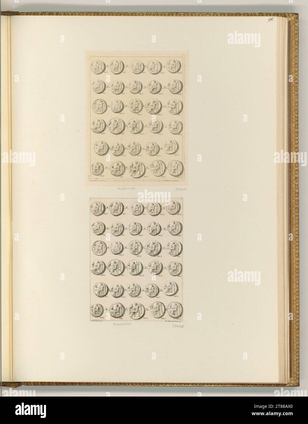 Francesco Bartolozzi (Engraver) 30 front and back of coins. Etching ...