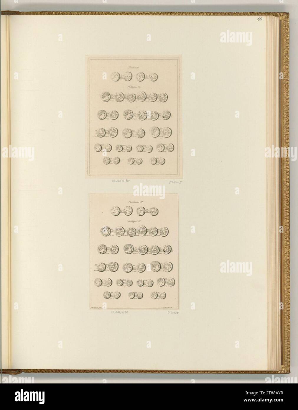 Francesco Bartolozzi (Engraver) 36 front and back of coins. Etching ...