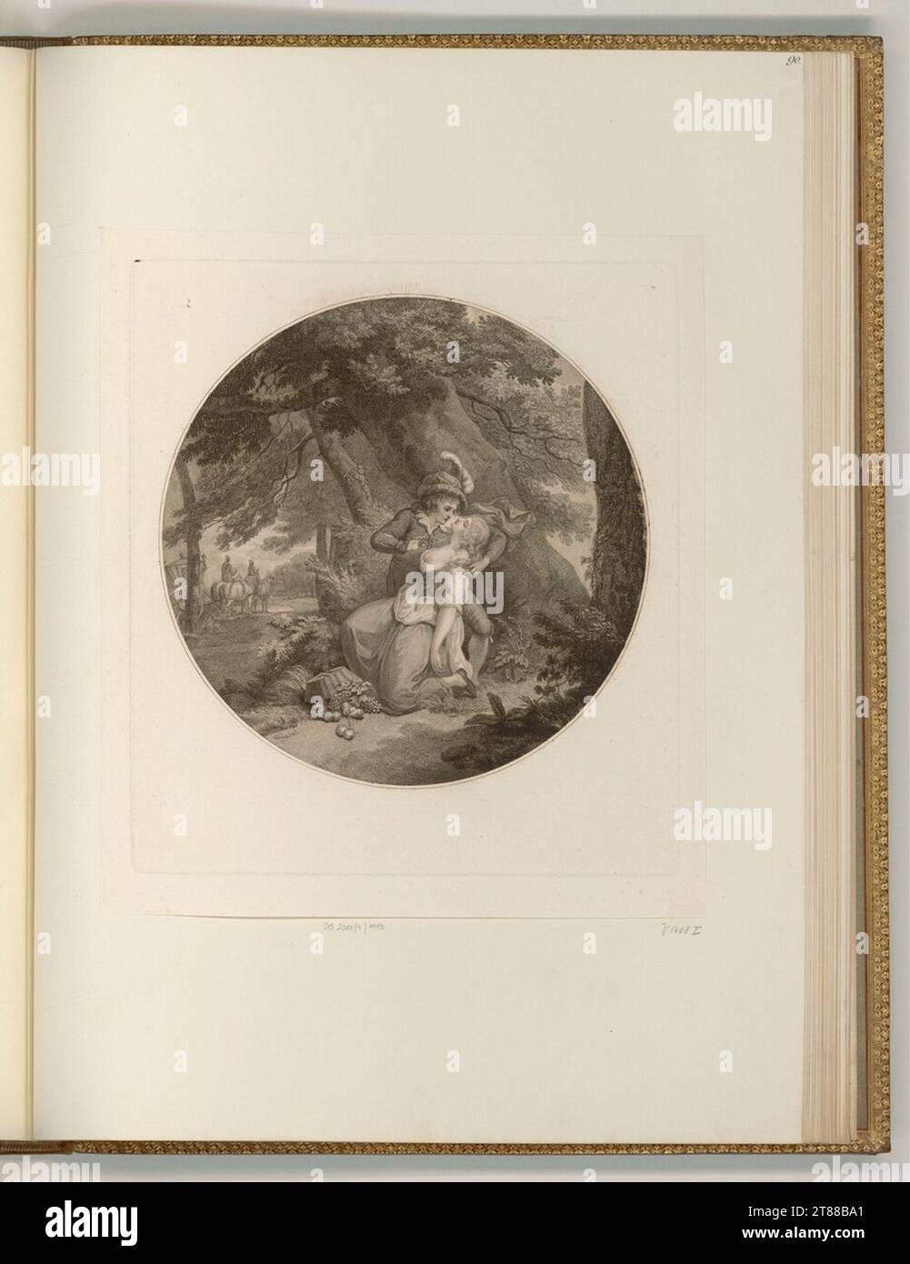 Francesco Bartolozzi (Engraver) Lauretta. Dotier manner, etching 1789 , 1789 Stock Photo - Alamy