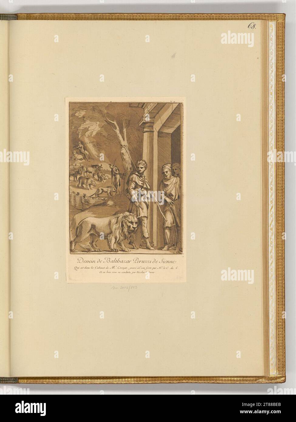 Comte Anne Claude Philippe de Caylus Mythological scene. Etching ...