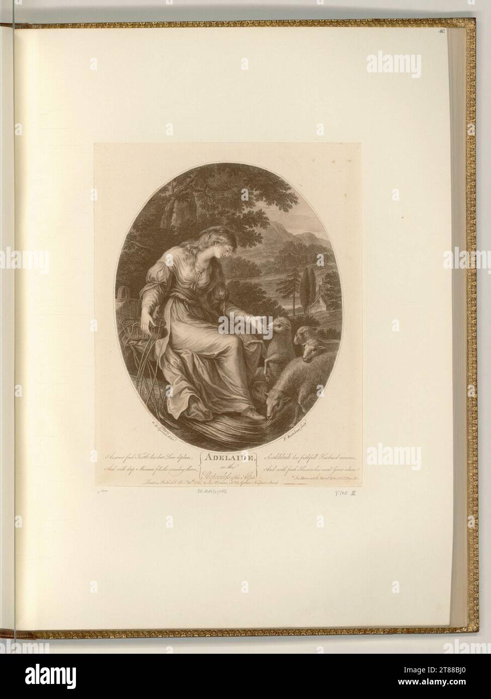 Francesco Bartolozzi (Engraver) Adelaide, or the Shepherdess of the ...