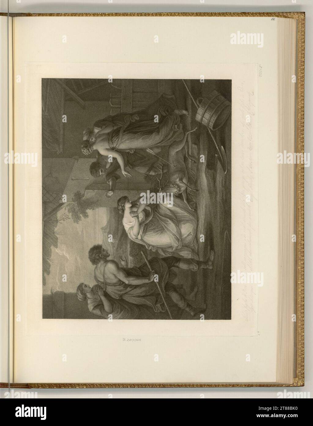 Francesco Bartolozzi (Engraver) The Death of Sylivia's Stag. Dotier ...