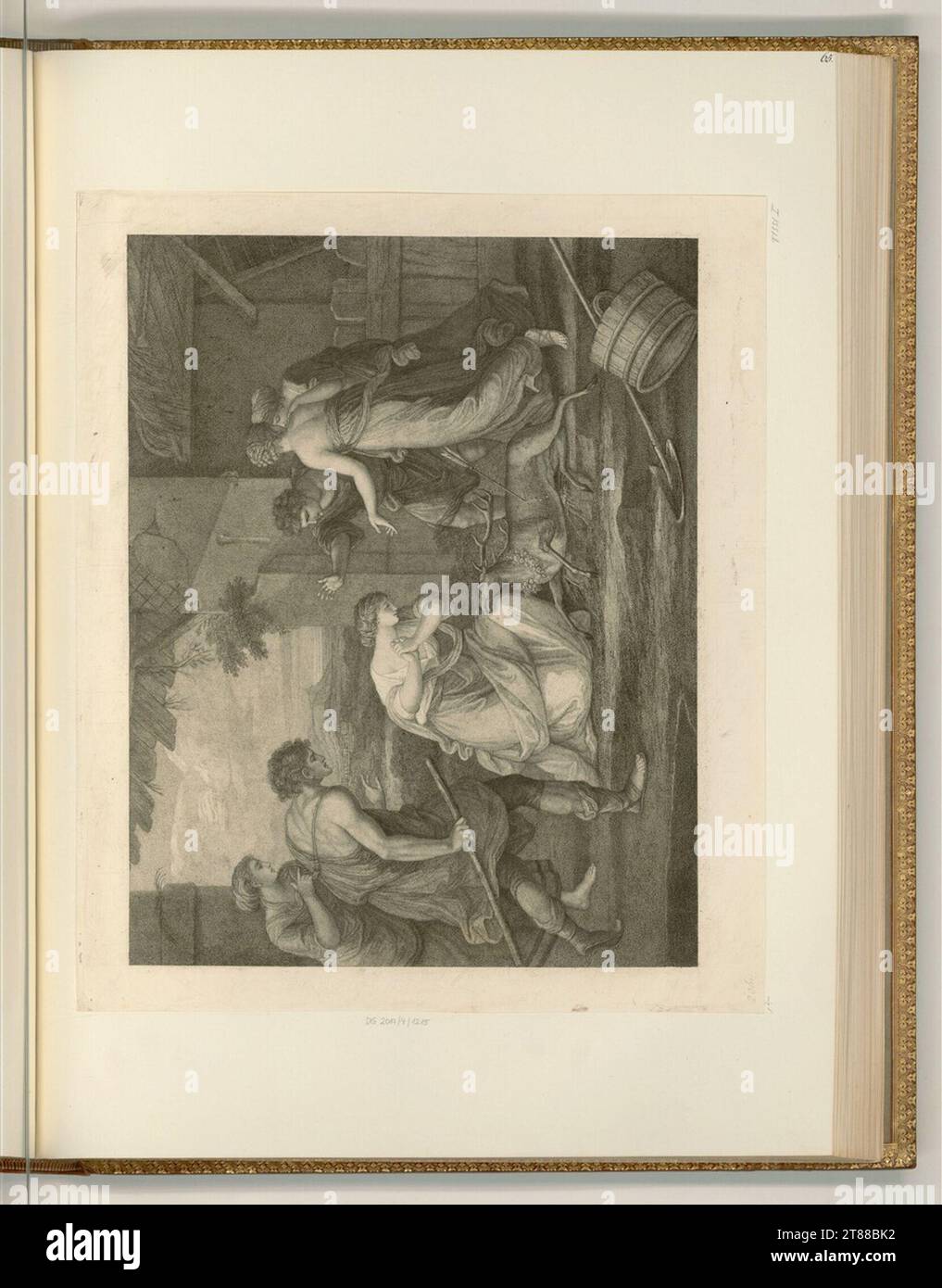 Francesco Bartolozzi (Engraver) The Death of Sylivia's Stag. Dotier ...