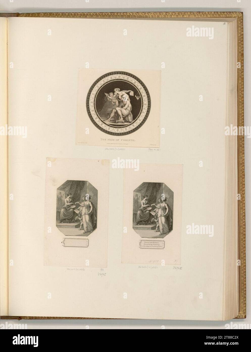 Francesco Bartolozzi (Engraver) The Maid of Corinth; Poetry, History ...