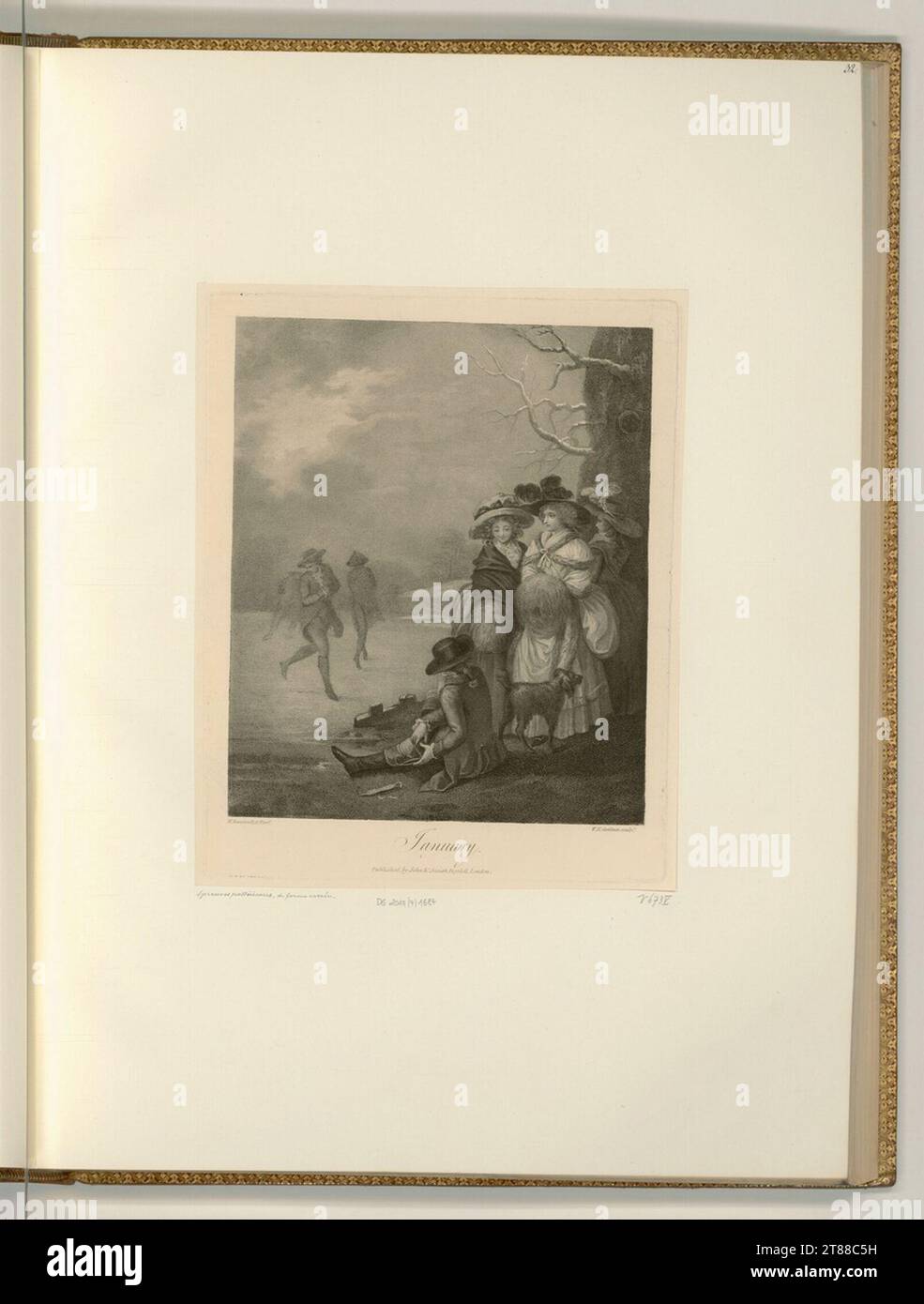 unbestimmt (Engraver) January. Dotier manner, etching after 1793 Stock ...