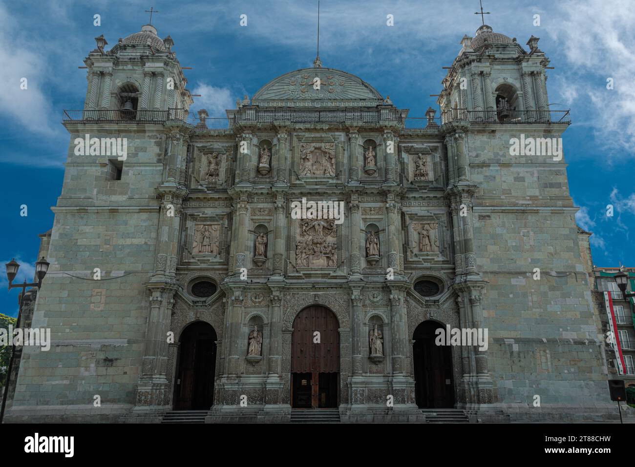 Ancient Cathedral of Oaxaca, Mexico Stock Photo - Alamy