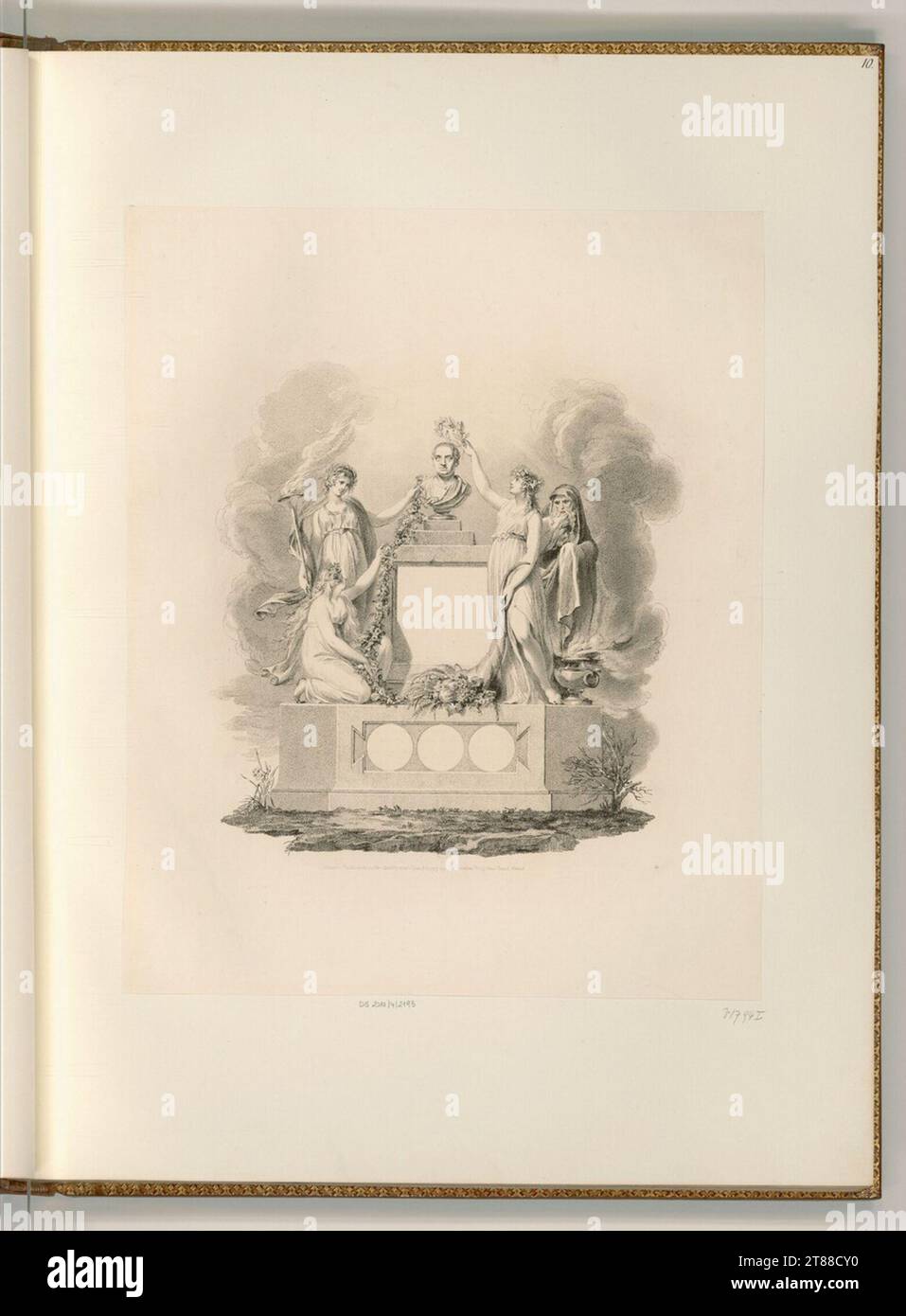 Francesco Bartolozzi (Engraver) Frontispiece with personifications and ...