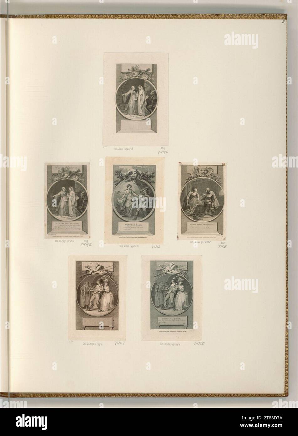 Francesco Bartolozzi (Engraver) Shakespeare, William: various scenes (book illustration ...