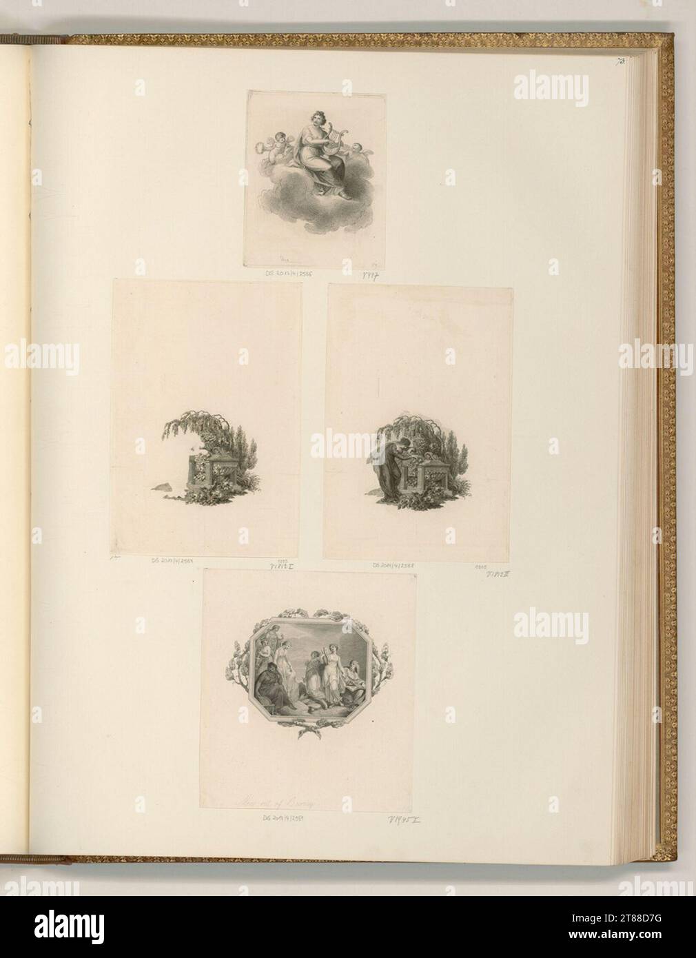 Francesco Bartolozzi (Engraver) Book illustrations. Etching, copper engraving 1748-1815 , 1748/ ...