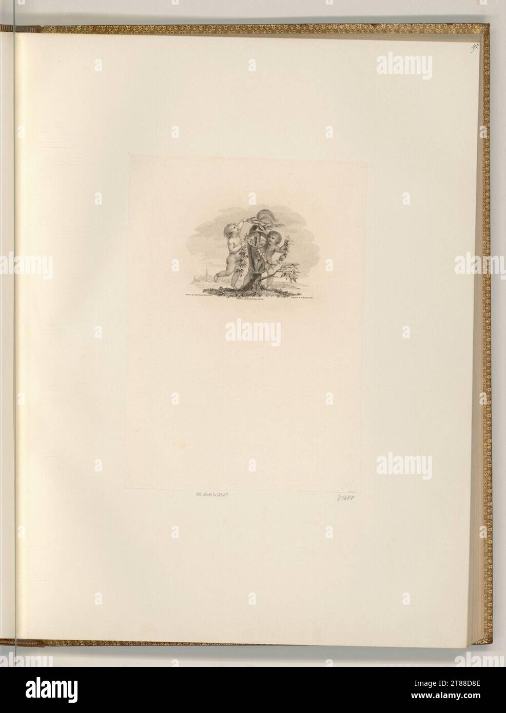 Francesco Bartolozzi (Engraver) Vignette, children decorate armor (book ...