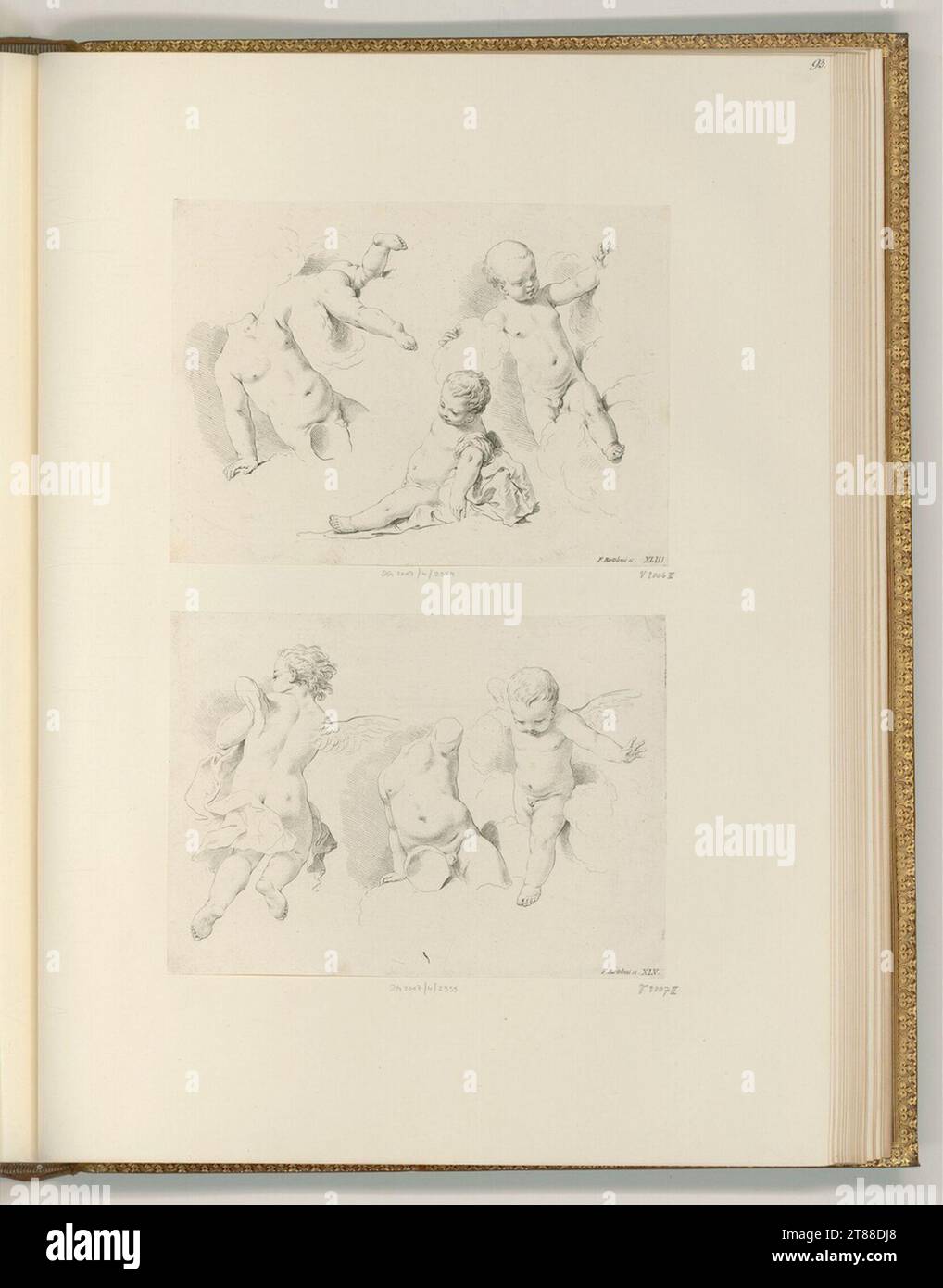 Francesco Bartolozzi (Engraver) Putty studdeds. Etching, copper ...