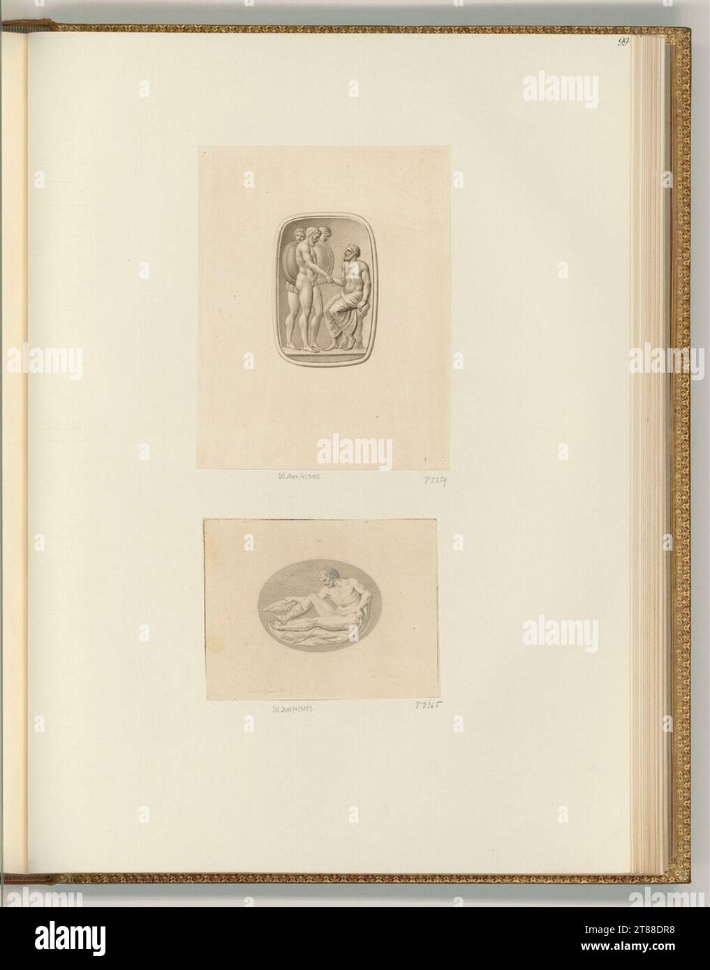 Francesco Bartolozzi (Engraver) Four men; Sitting man. Dotier manner ...