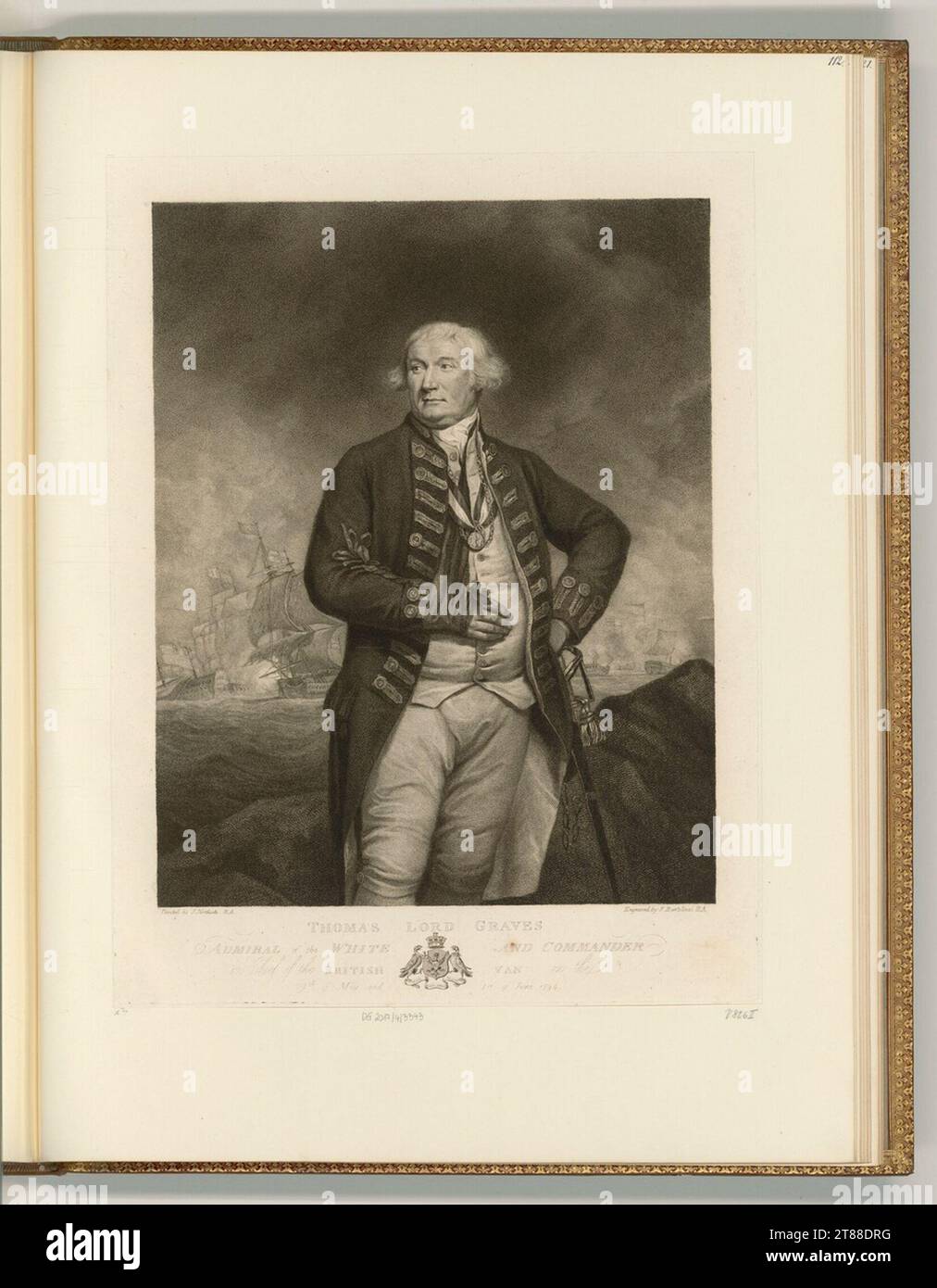 Francesco Bartolozzi (Engraver) Thomas Lord Graves. Dotier manner ...