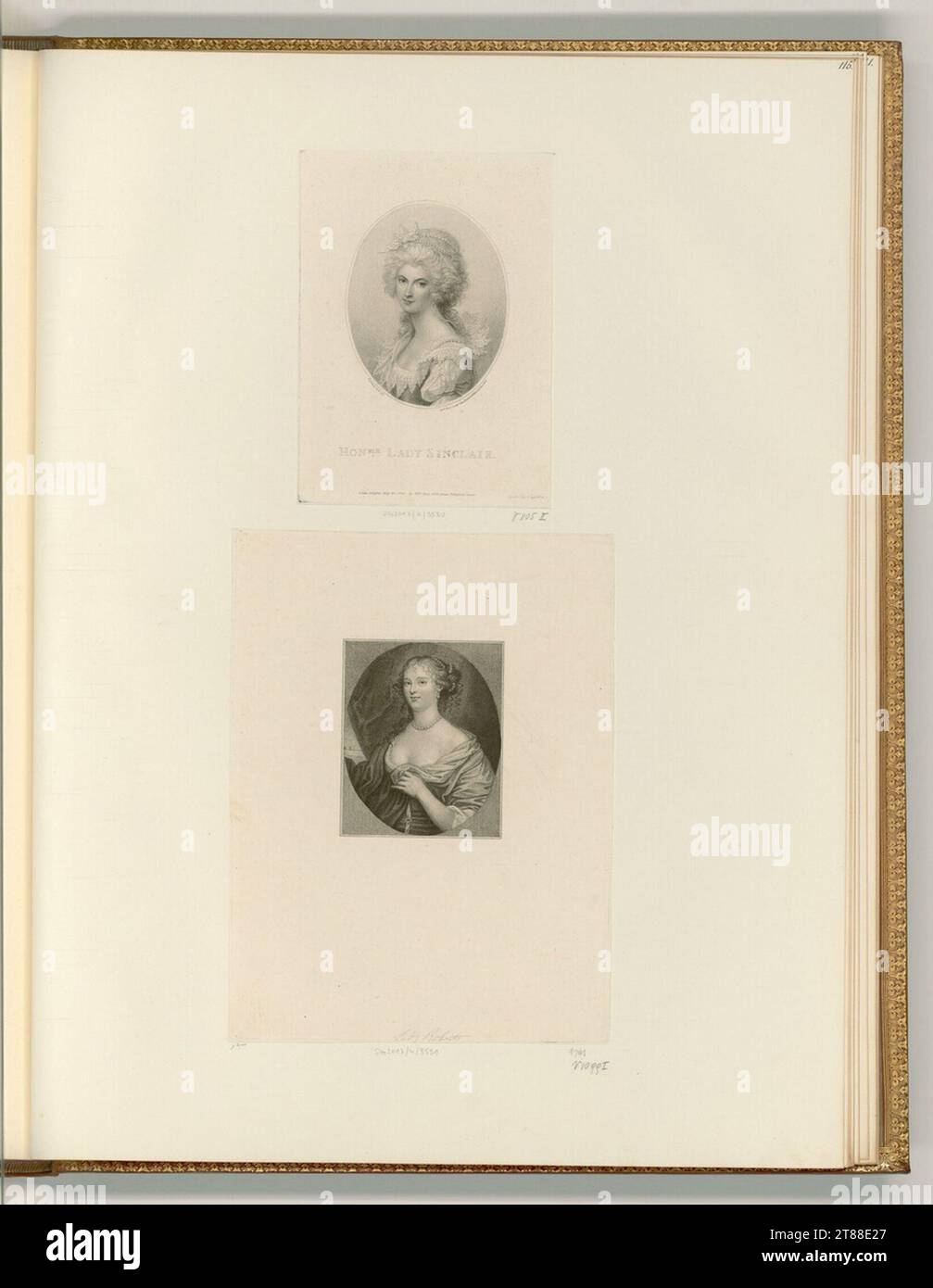 Francesco Bartolozzi (Engraver) Lady Sinclair; Lady Robarts. Dotier ...