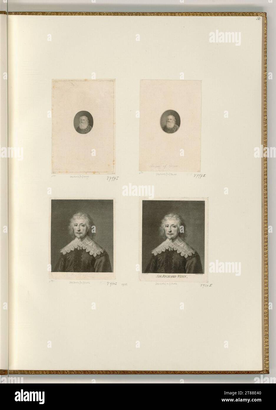Francesco Bartolozzi (Engraver) Marquis of Créqui; Sir Richard Wynne ...