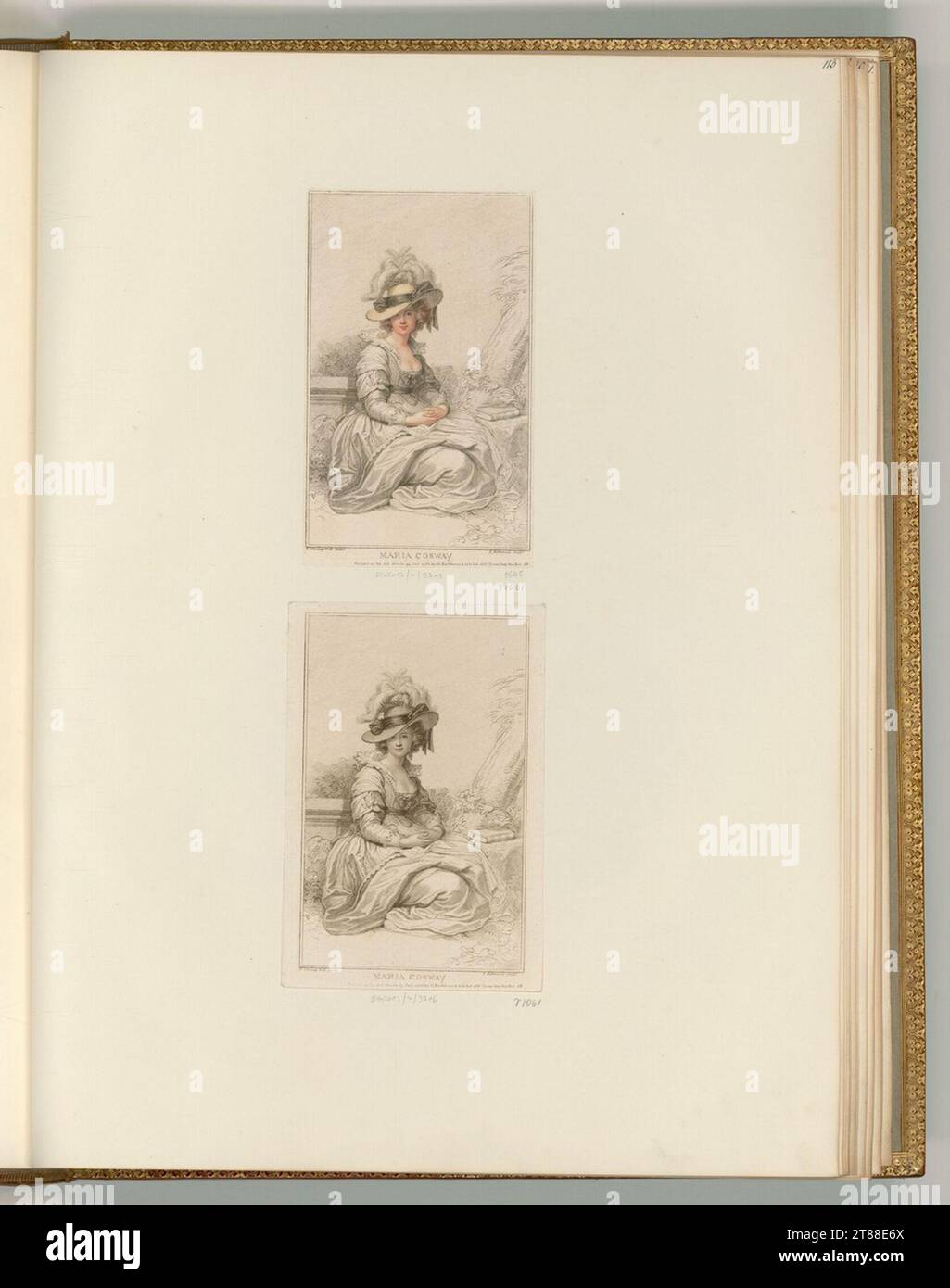 Francesco Bartolozzi (Engraver) Maria Cosway. Point animal manner ...