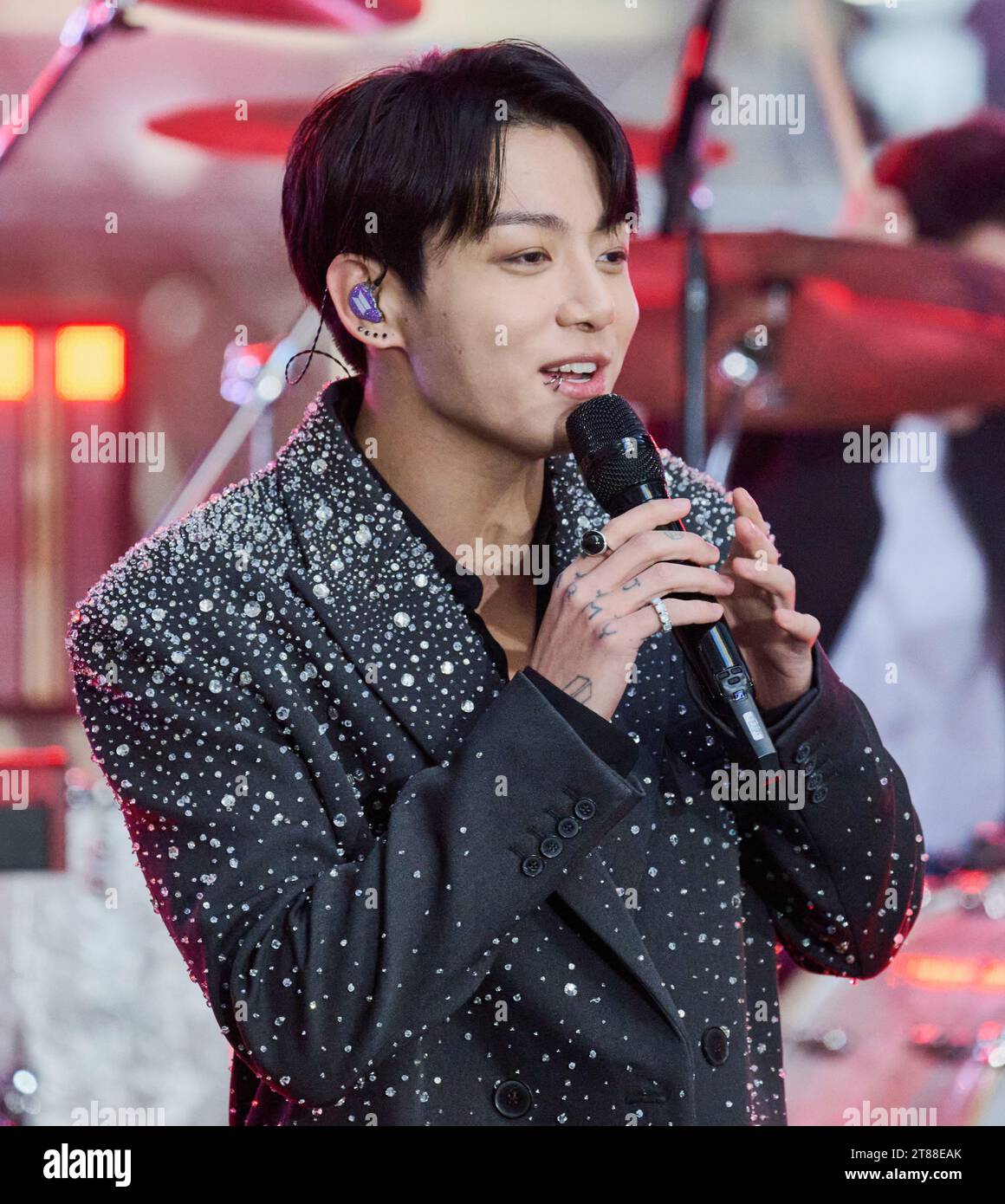 NEW YORK, NY, USA - NOVEMBER 08, 2023: Jung Kook Performs on NBC's "Today" Show Concert Series ...