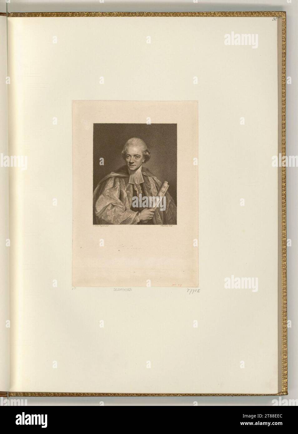 Francesco Bartolozzi (Engraver) Portrait Charles Burney. Dotier manner ...