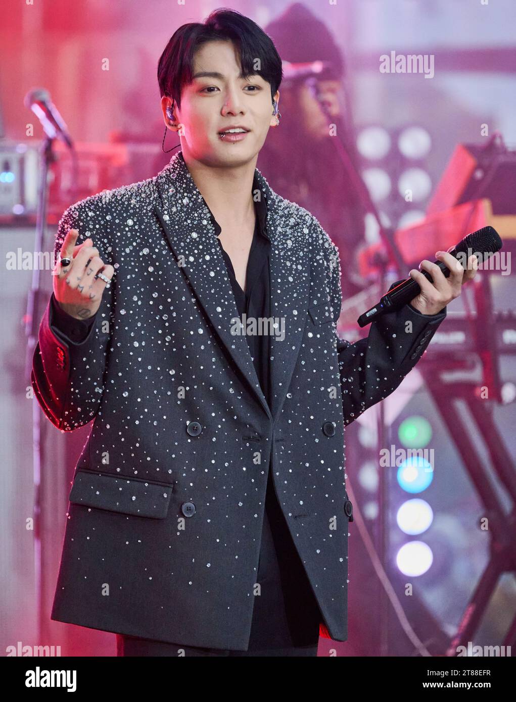 NEW YORK, NY, USA - NOVEMBER 08, 2023: Jung Kook Performs on NBC's ...