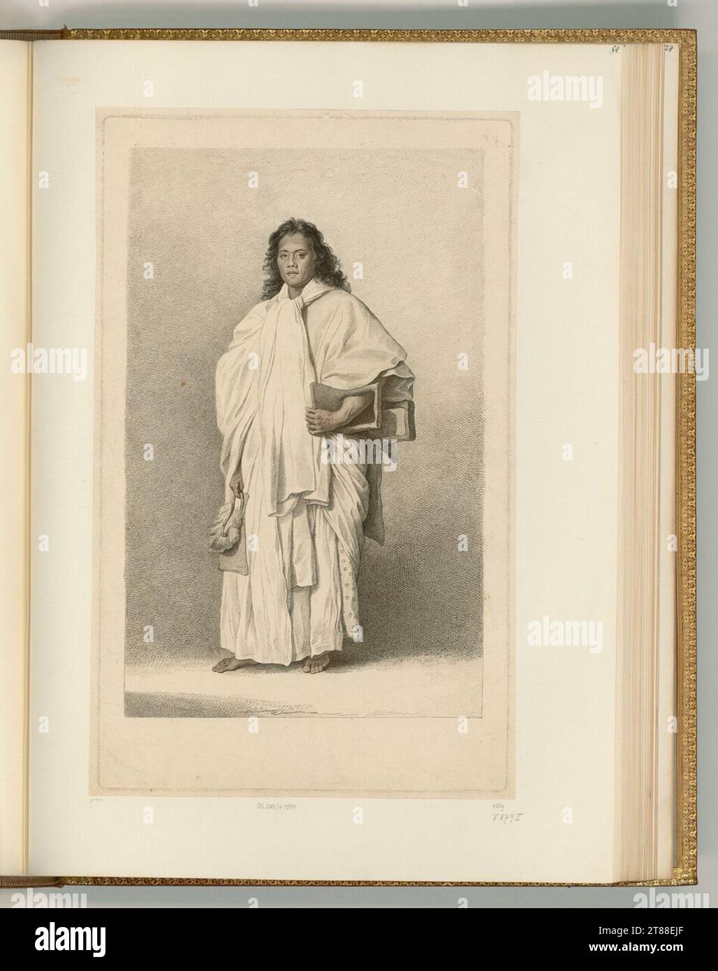 Francesco Bartolozzi (Engraver) Omai of Utaetea. Etching, copper ...