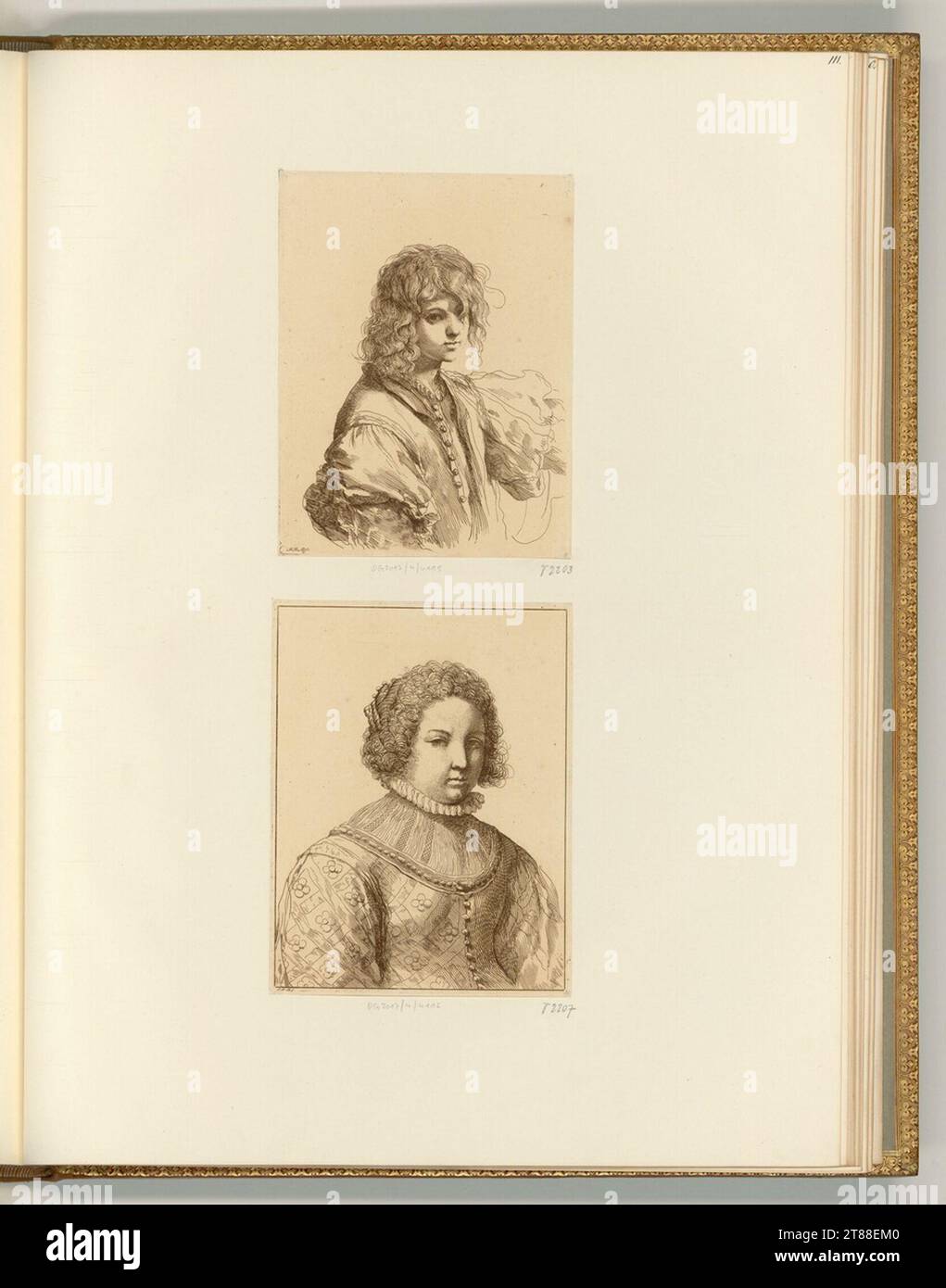 Francesco Bartolozzi (Engraver) Half -length portrait of a man. etching ...