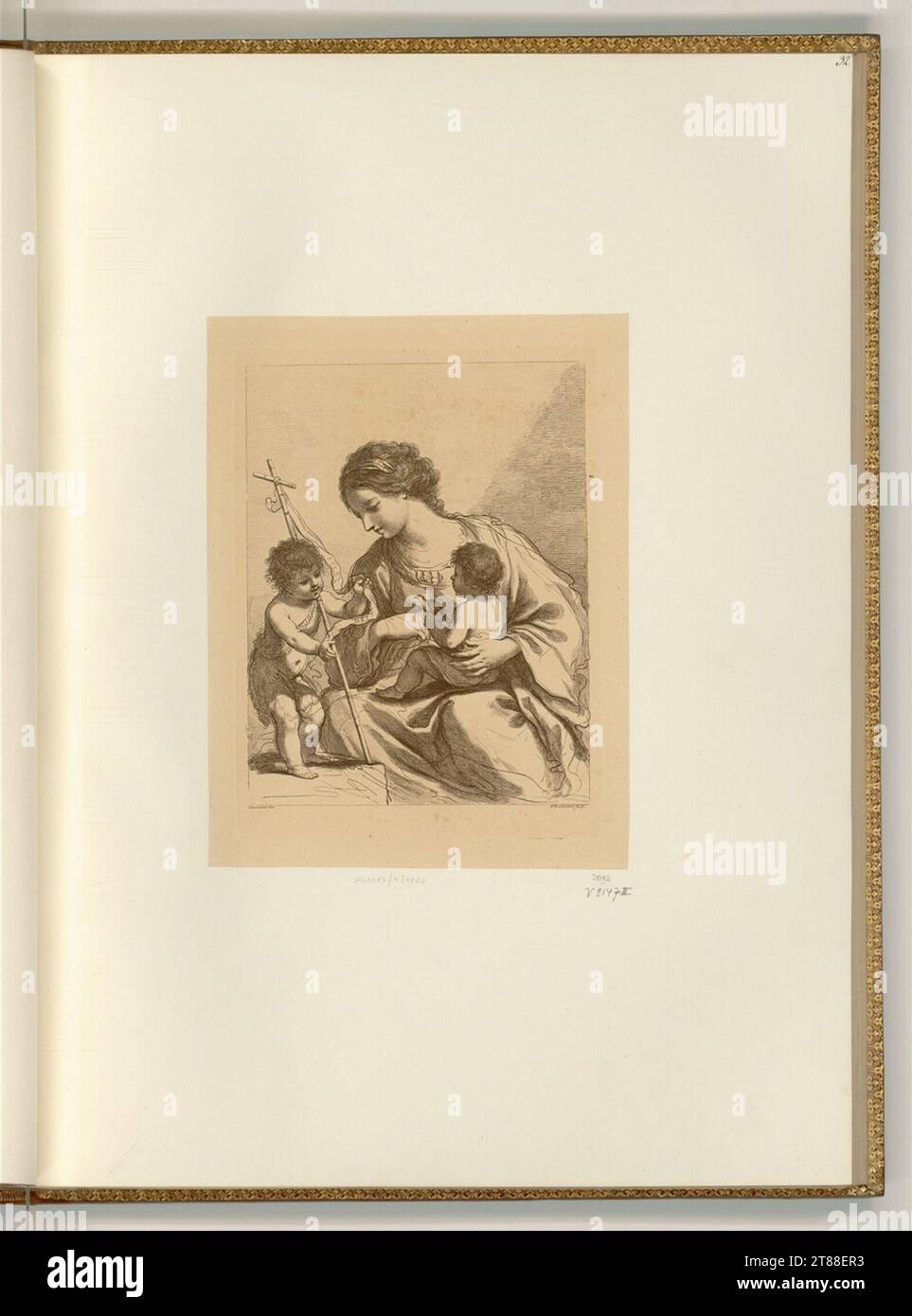 Francesco Bartolozzi (Engraver) Saint virgin with child and John the ...