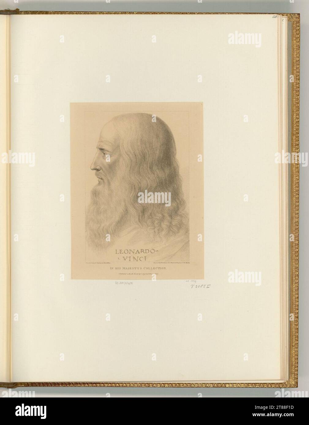 Francesco Bartolozzi (Engraver) Portrait Leonardo da Vinci. Pointier ...