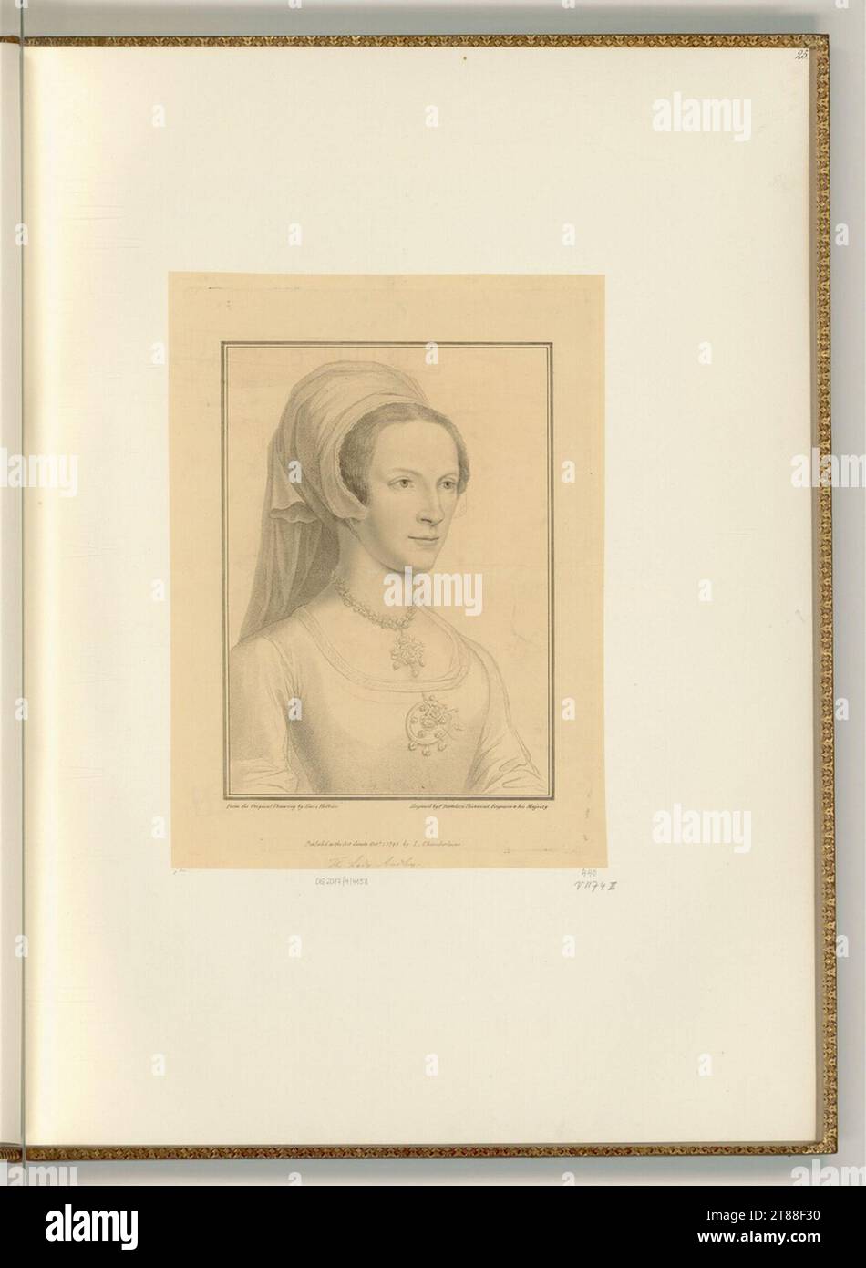 Francesco Bartolozzi (Engraver) Portrait Lady Audley. Dotier manner ...
