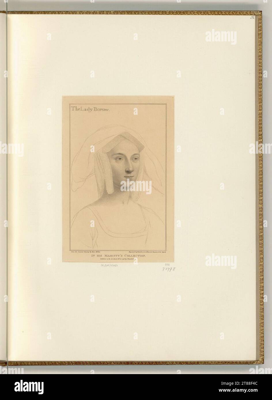 Francesco Bartolozzi (Engraver) Portrait Lady Borow. Dotier manner ...