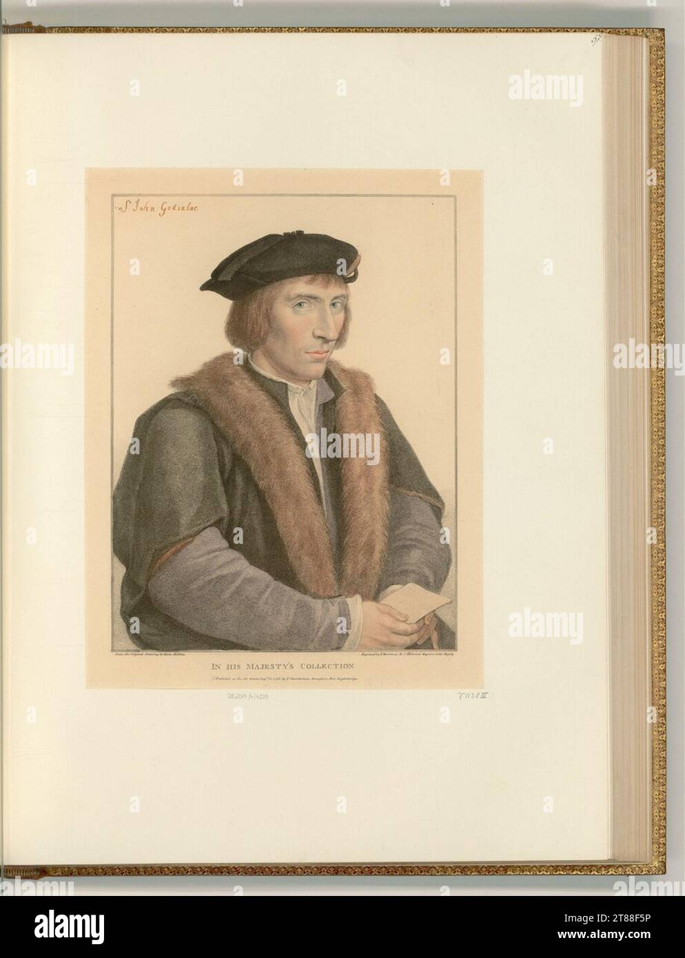 Francesco Bartolozzi (Engraver) Portrait Sir John Godsalve. Color bike ...