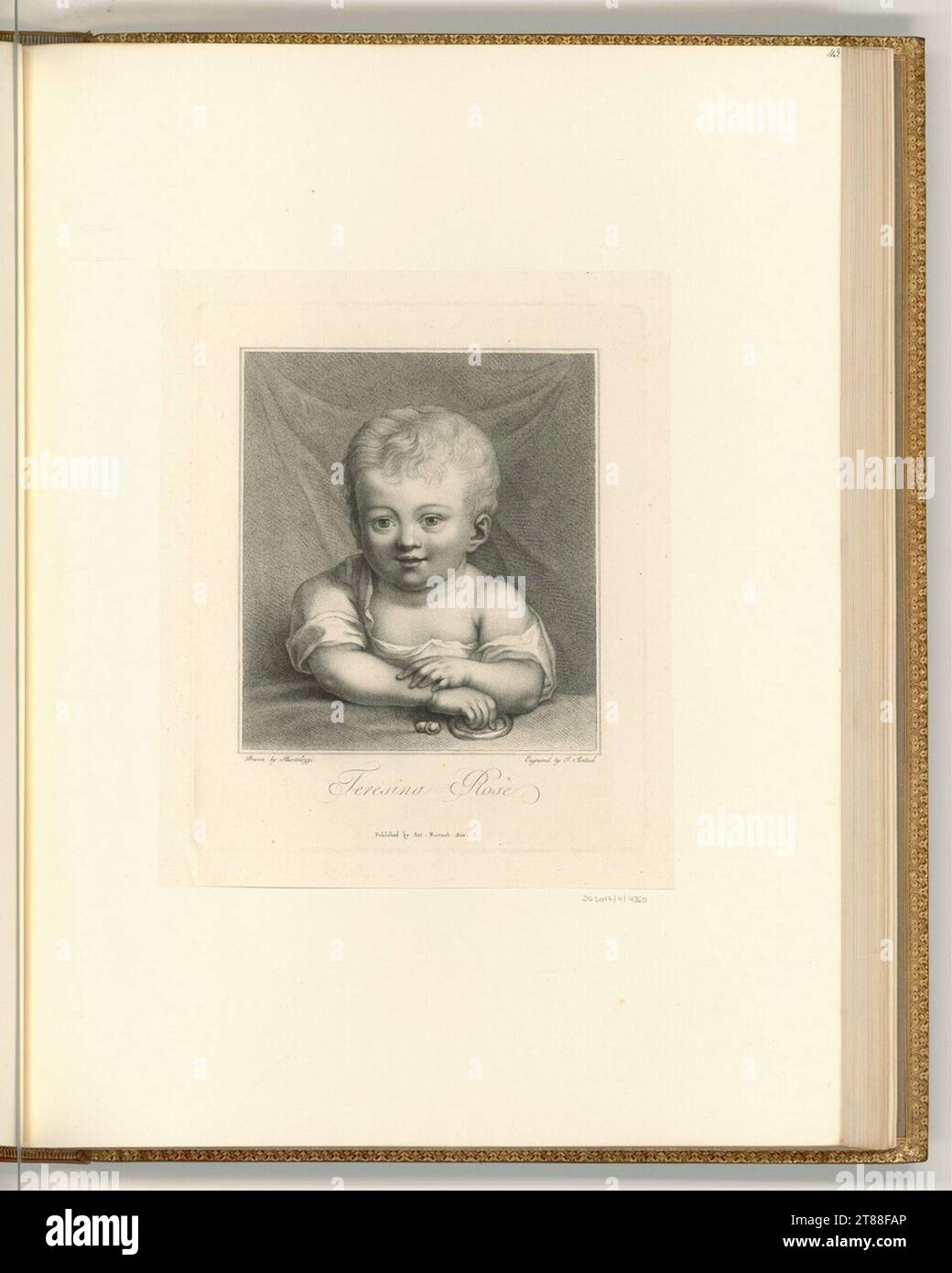 unbestimmt (Engraver) Teresina Rosè. Dotier manner, etching 1800 , 1800 ...