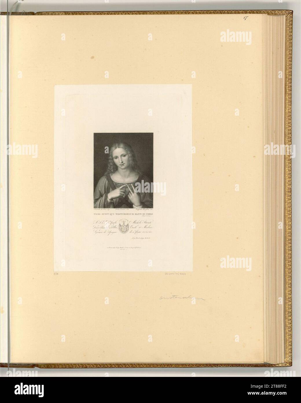 Raffaello Morghen (Engraver) There are three things that bear witness ...