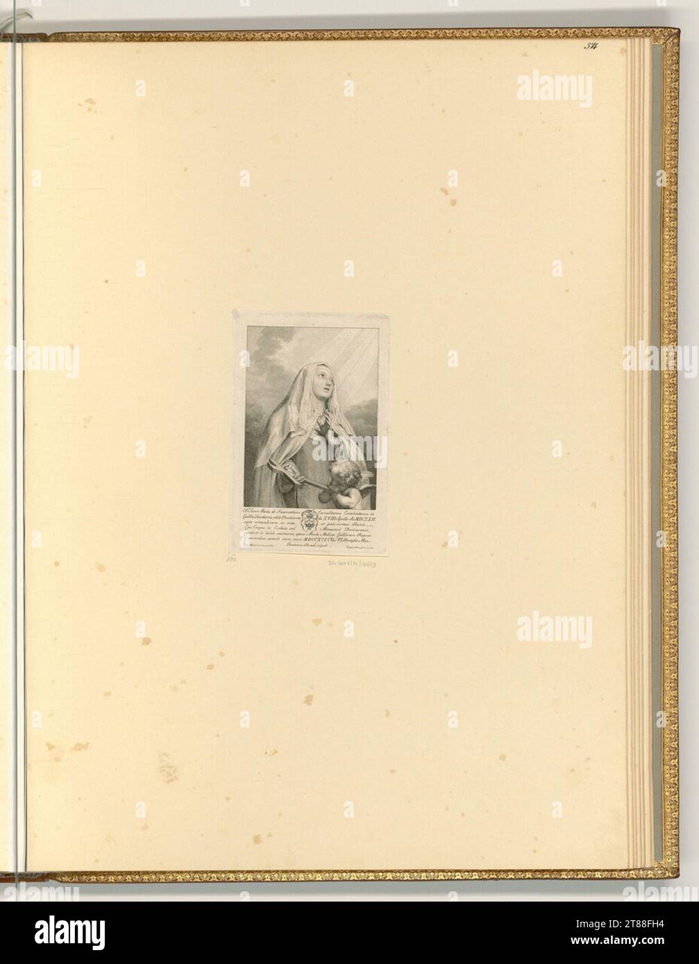 Raffaello Morghen (Engraver) Scale Carmeliter (Blessed Marie von der ...