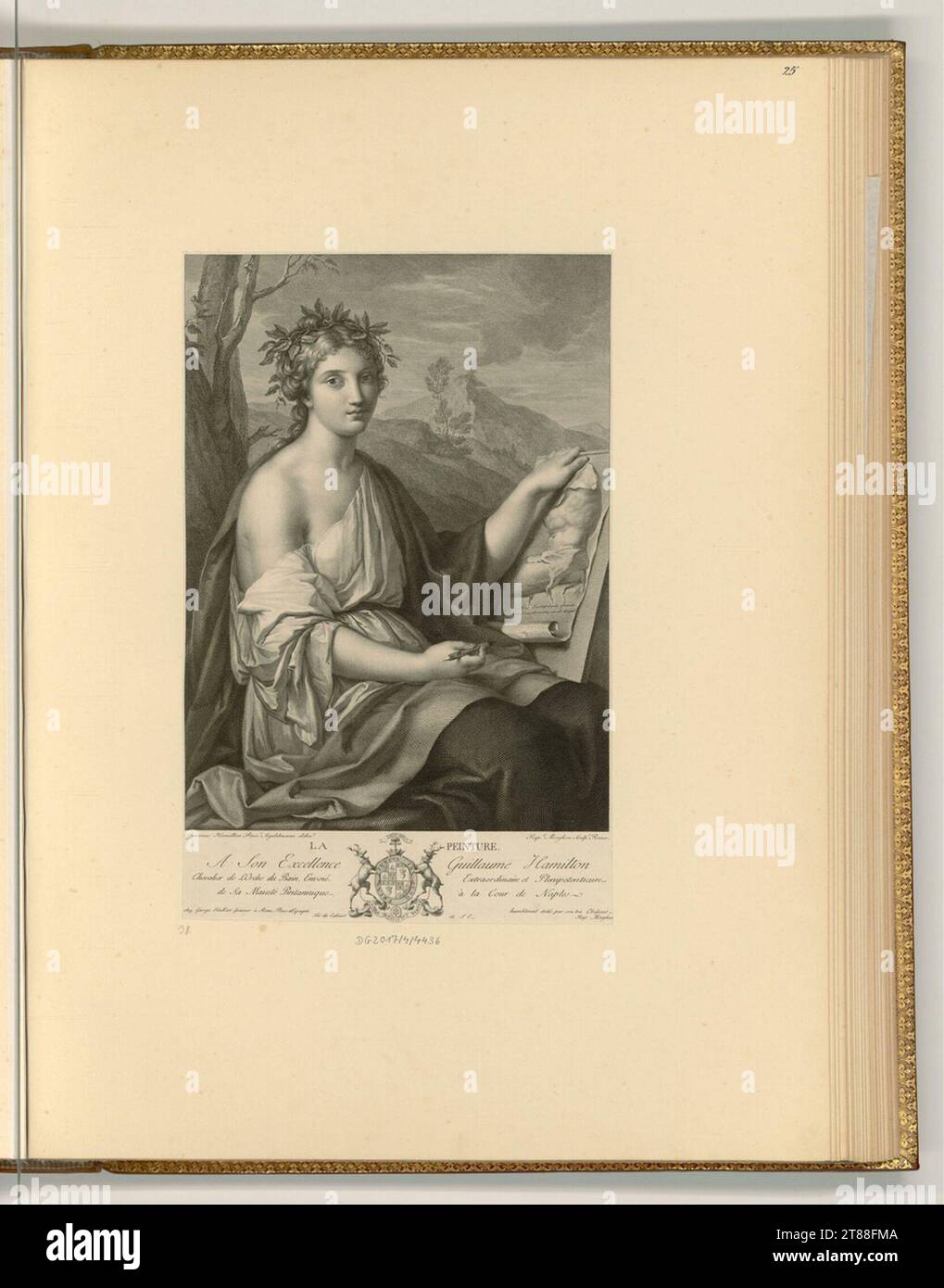 Raffaello Morghen (Engraver) The painting. Copper engraving print 1779 ... Raffaello Morghen (Engraver) The painting. Copper engraving print 1779 ...