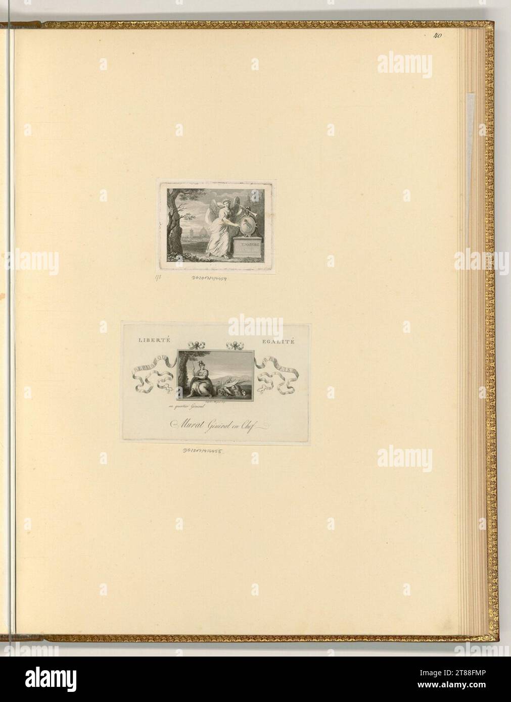 Raffaello Morghen (Engraver) Vignettes with allegories. Copper ...