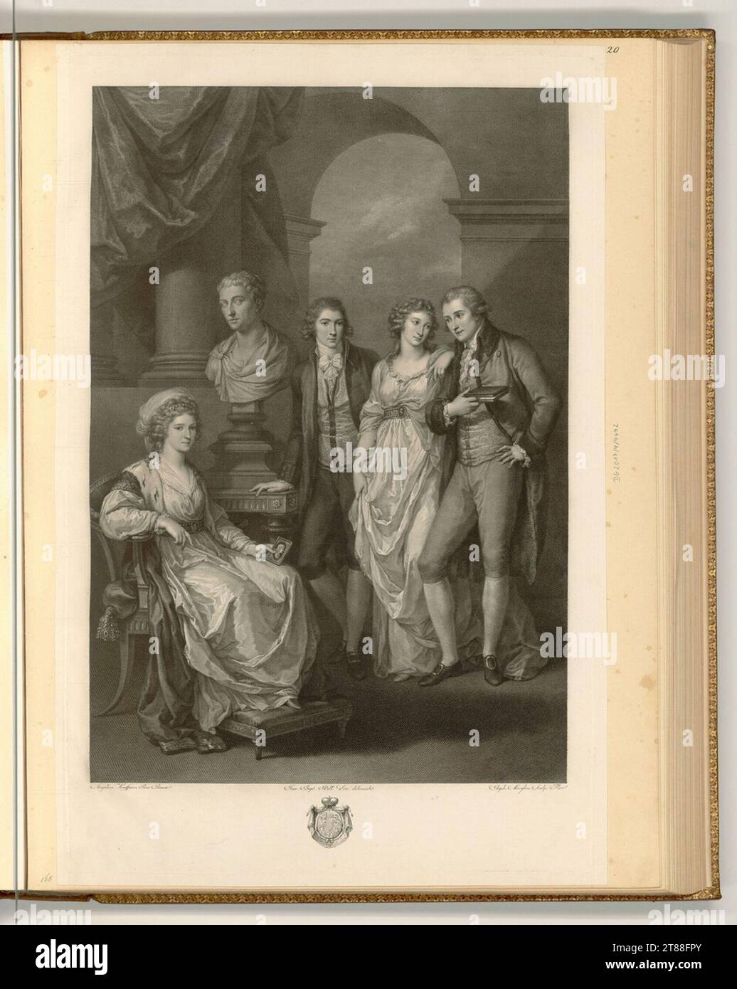 Raffaello Morghen (Engraver) Portrait Katharina von Holstein-Beck and ...