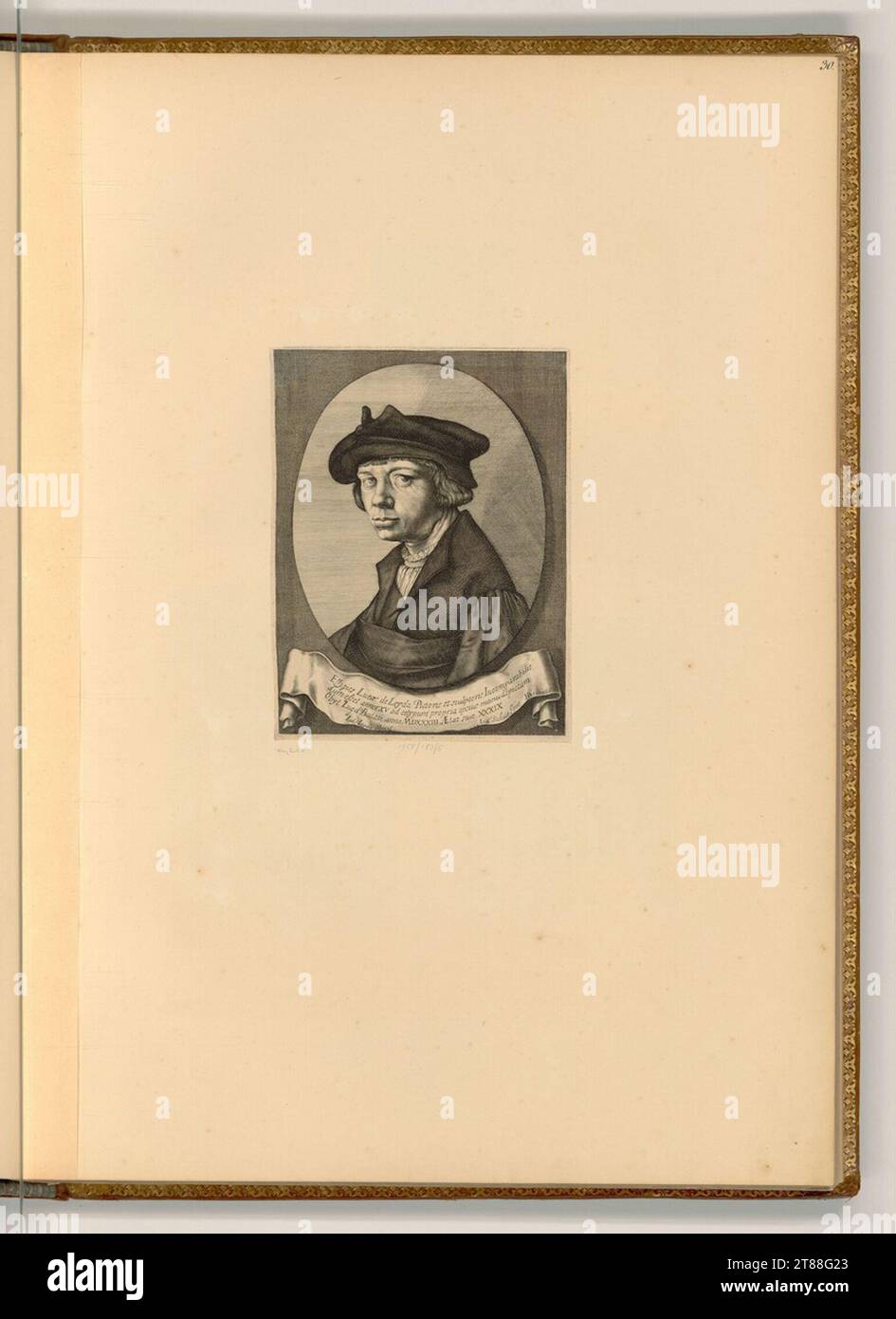 Andries Jacobsz Stock (Engraver) Portrait Lucas van Leyden after his ...