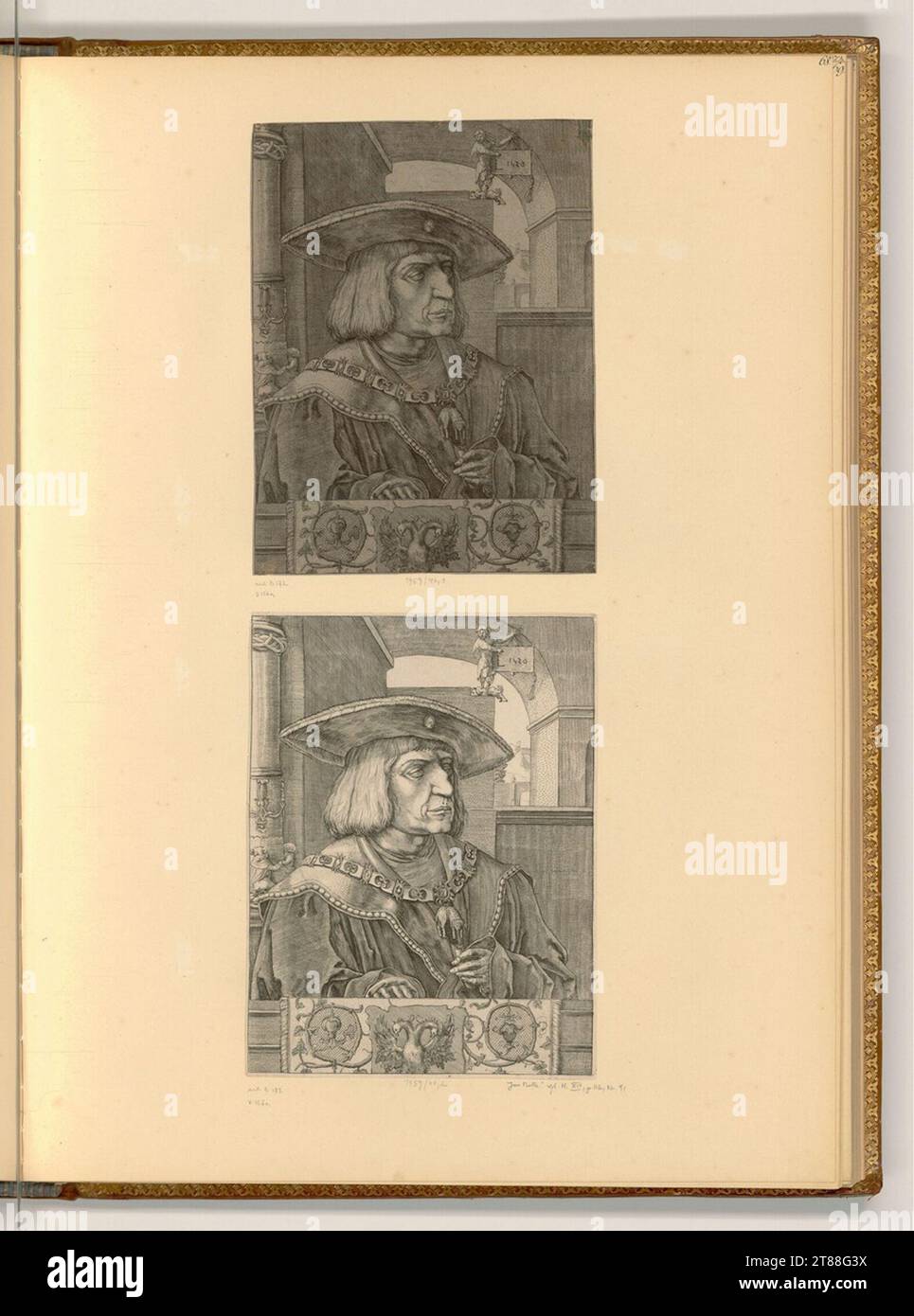 Lucas Hugensz. van Leyden Portrait of Emperor Maximilian. Copper ...