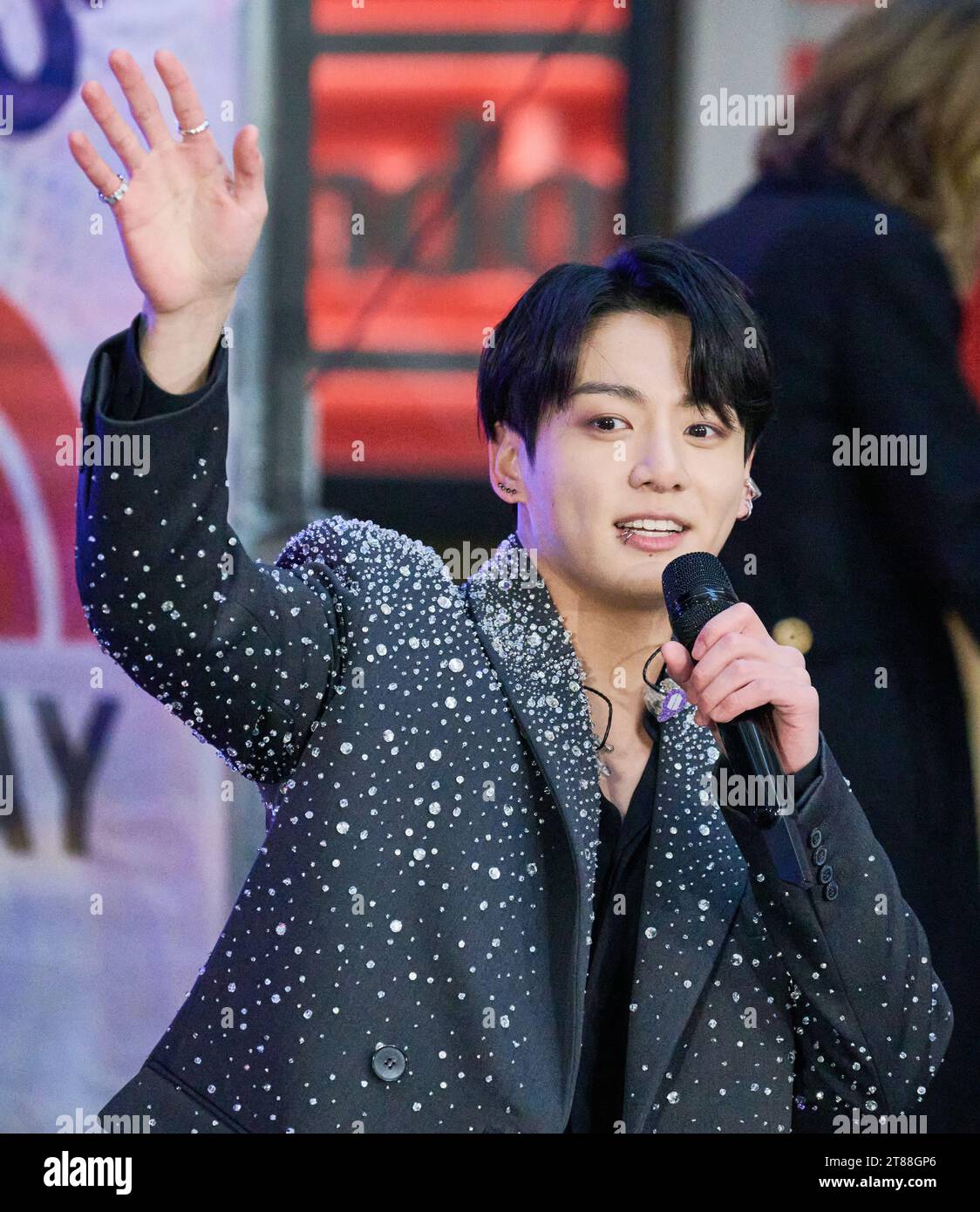 NEW YORK, NY, USA - NOVEMBER 08, 2023: Jung Kook Performs on NBC's ...