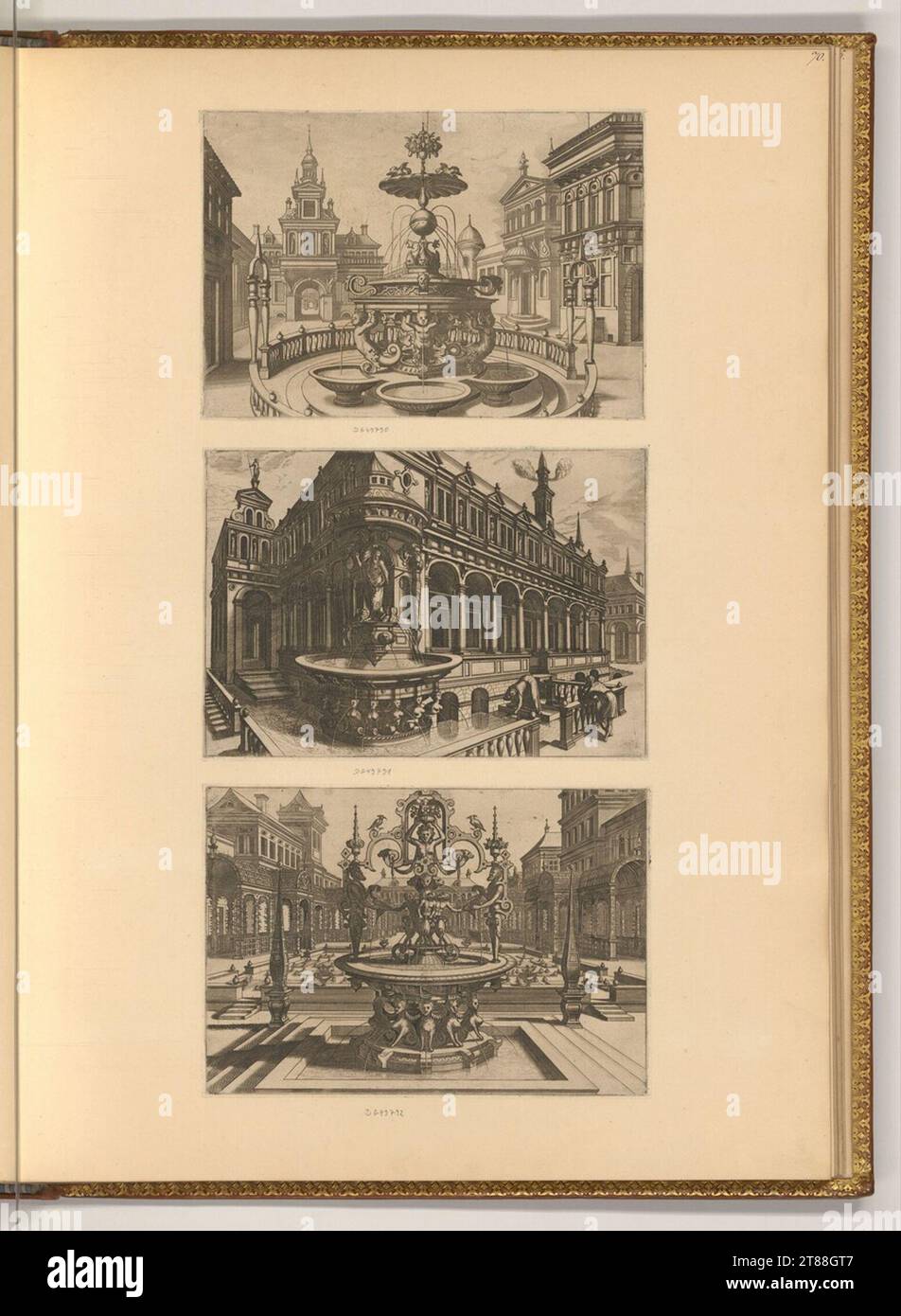 Jan van Doetecum (Engraver) Various fountains and fountains (fountains ...