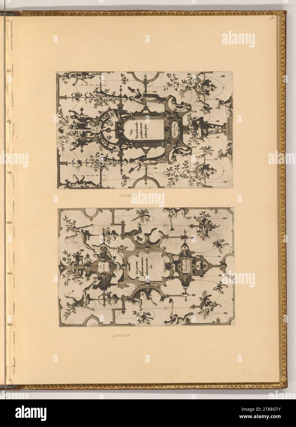 Jan van Doetecum (Engraver) Cartring with maxim of the wise Greek men ...